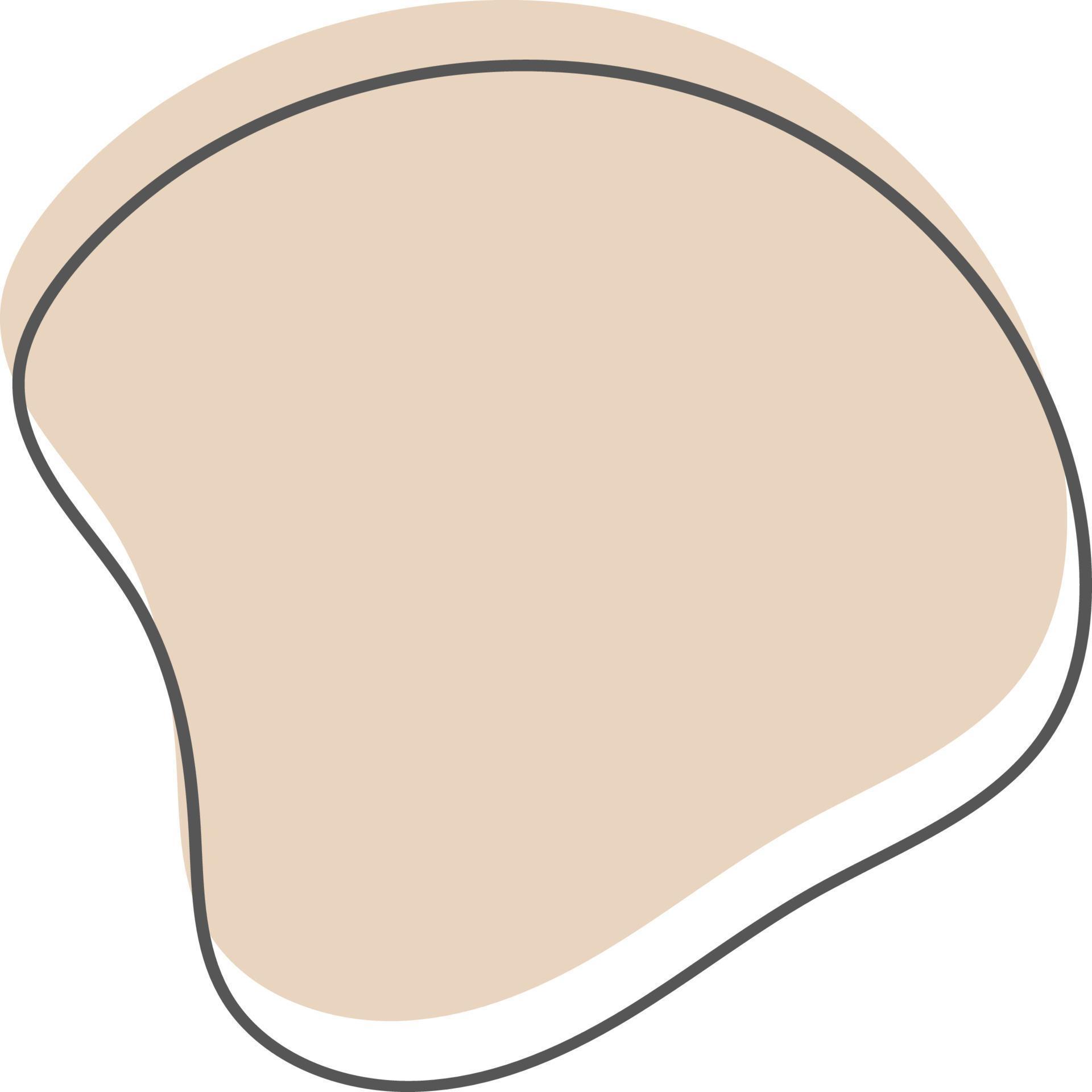 Set Of Abstract Organic Blob Shape Elements With Line 7188528 Vector