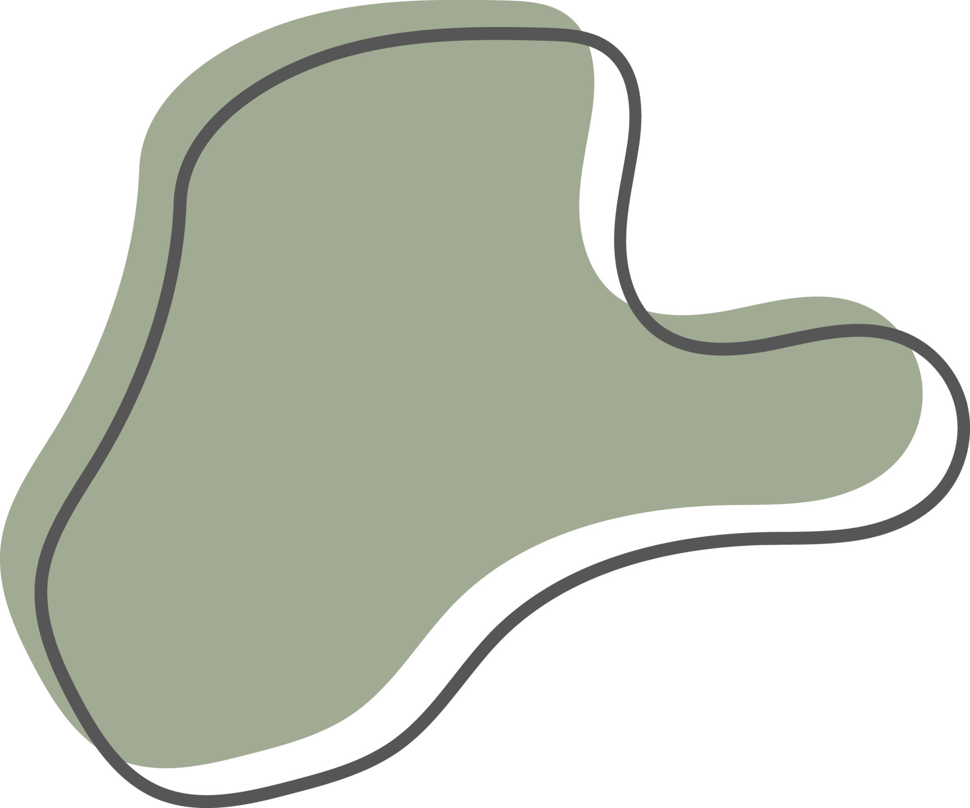 Set Of Abstract Organic Blob Shape Elements With Line 7188699 Vector