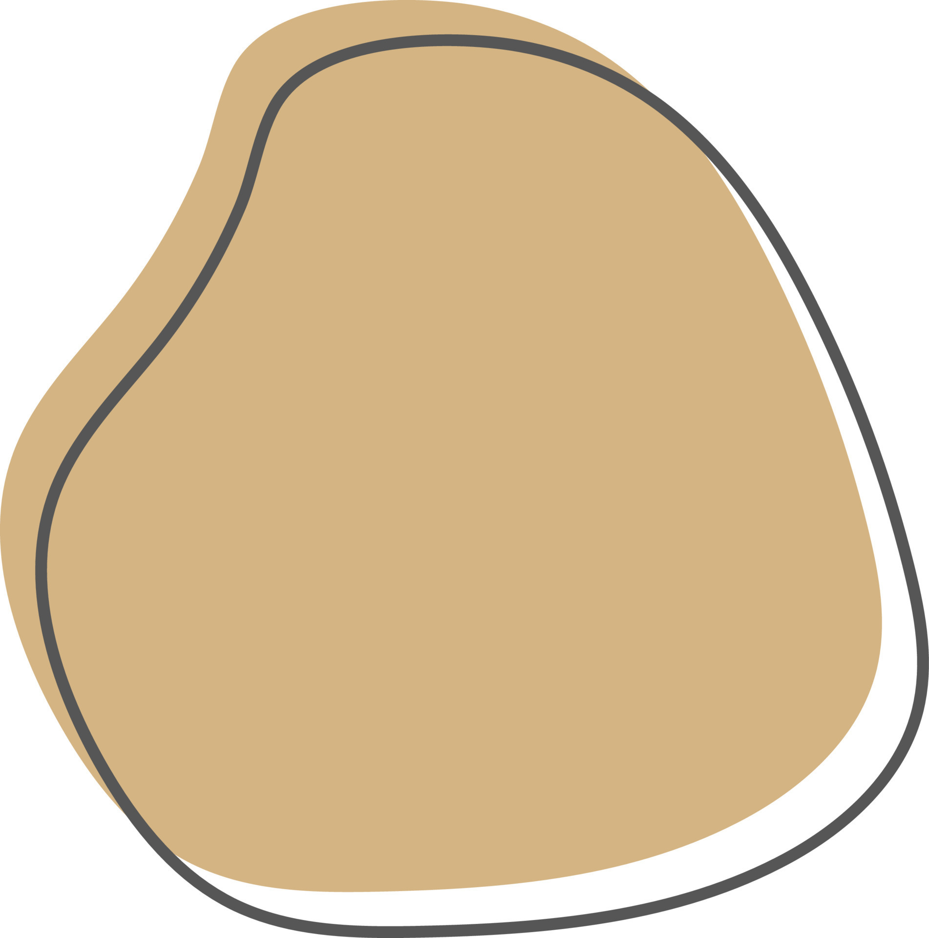 Set Of Abstract Organic Blob Shape Elements With Line 7188714 Vector