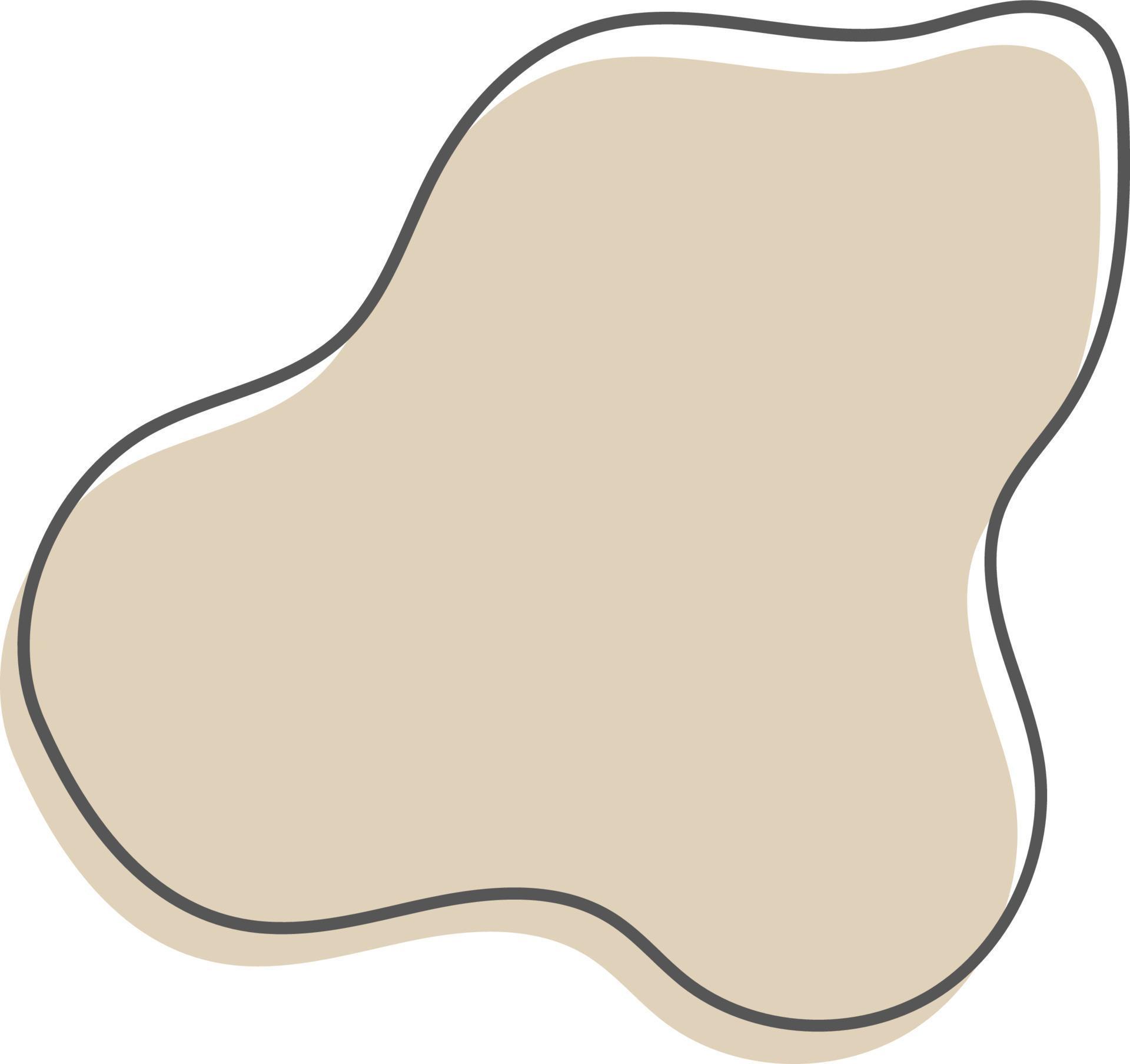 Set Of Abstract Organic Blob Shape Elements With Line 7189010 Vector