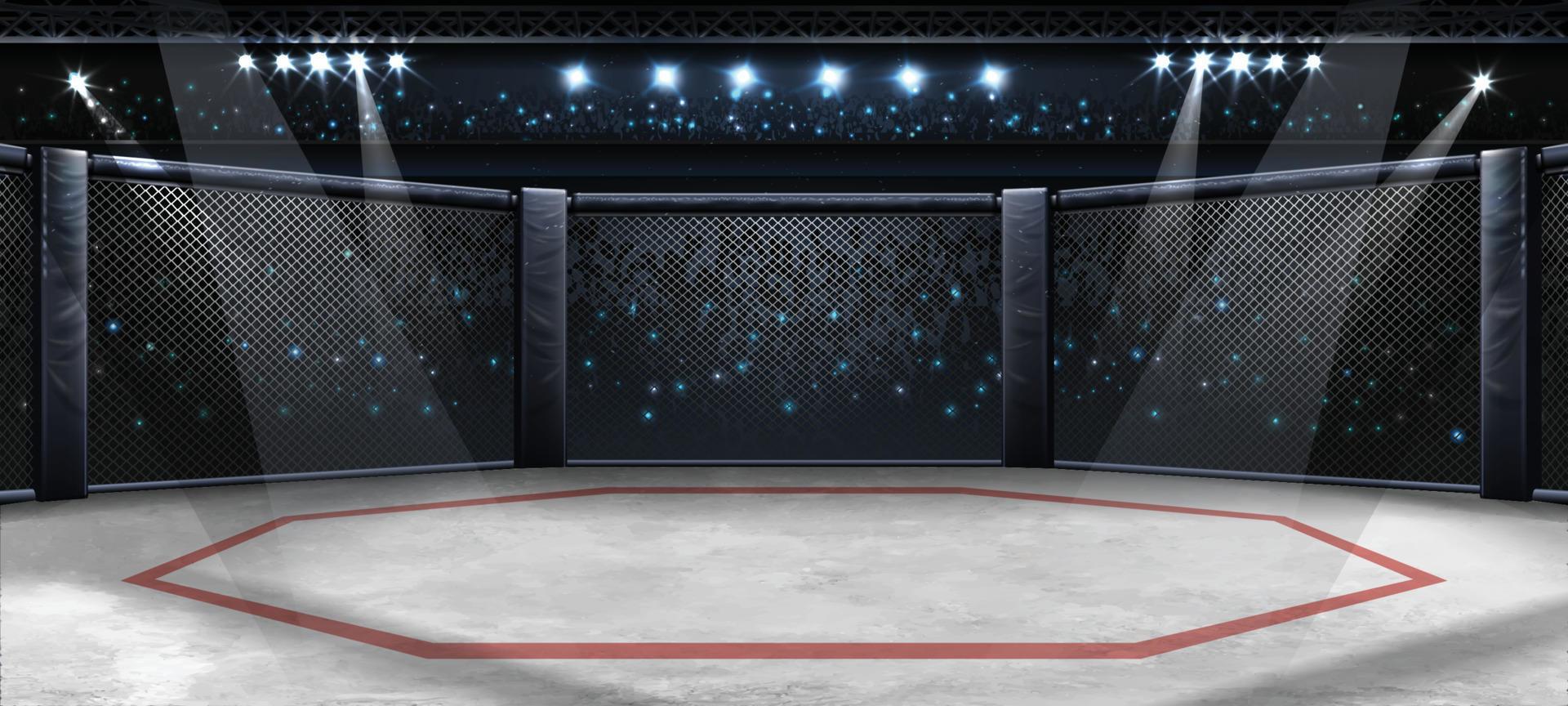 MMA Octagon Arena Stage Background 7190735 Vector Art at Vecteezy MMA Octagon Arena Stage Background 7190735 Vector Art at Vecteezy