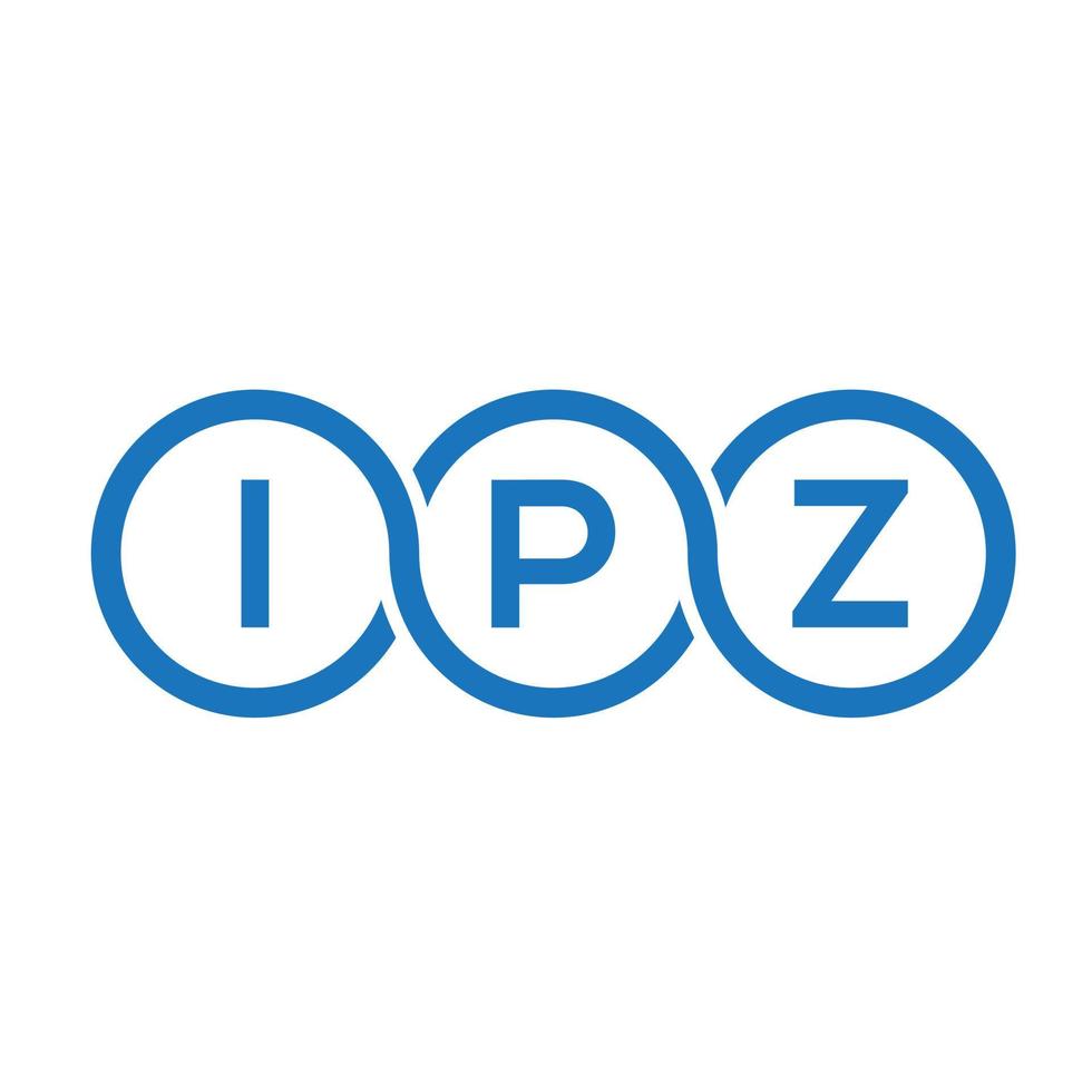 IPZ letter logo design on white background. IPZ creative initials letter logo concept. IPZ ...