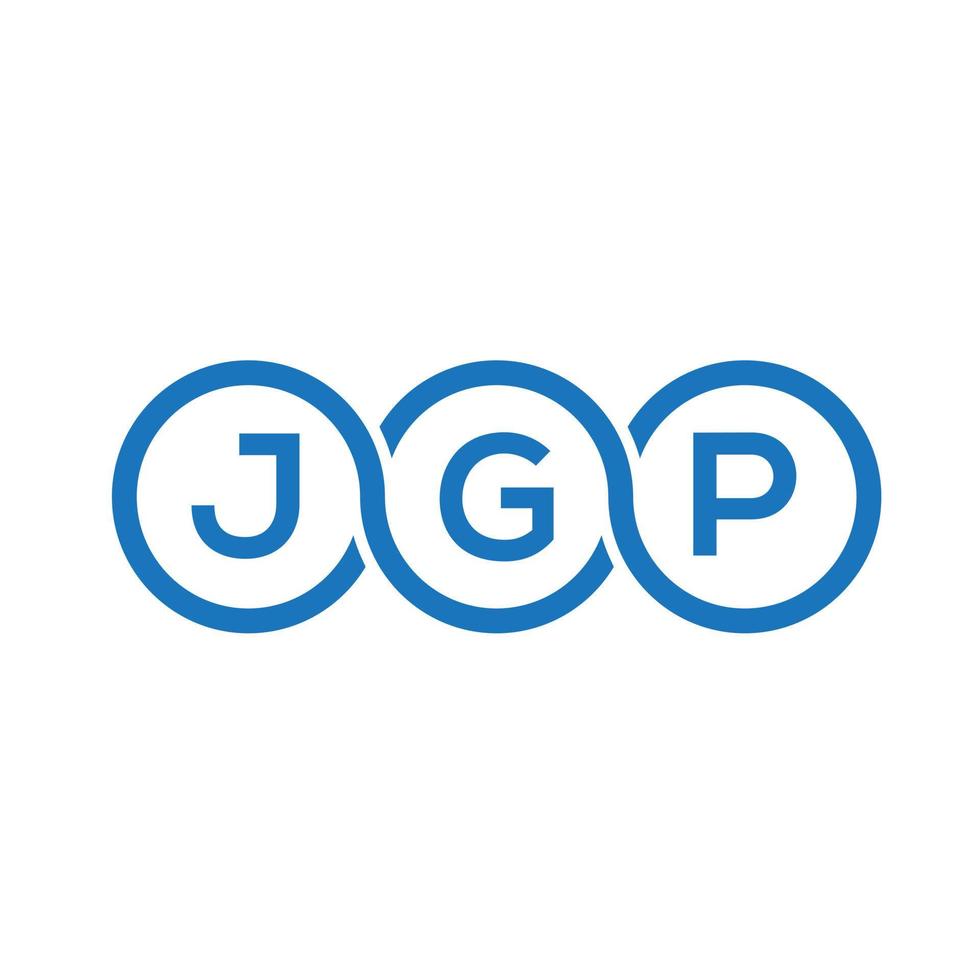 Jgp Letter Logo Design On White Background Jgp Creative Initials Letter Logo Concept Jgp