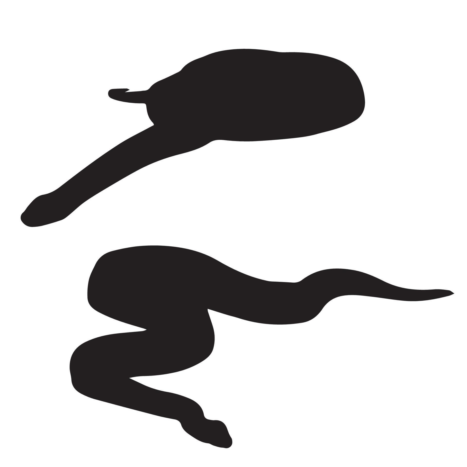 Python Snake Silhouette Art 7197697 Vector Art at Vecteezy