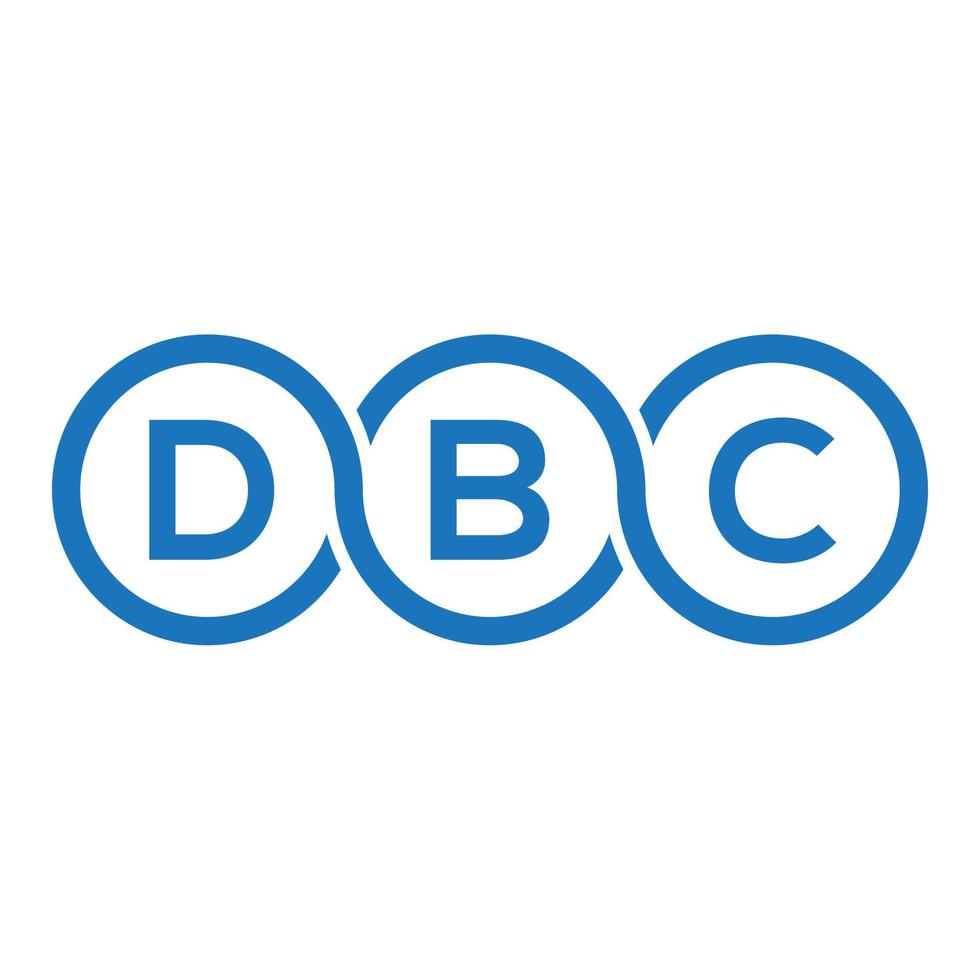 Dbc Letter Logo Design On Black Background Dbc Creative Initials Letter Logo Concept Dbc Vector