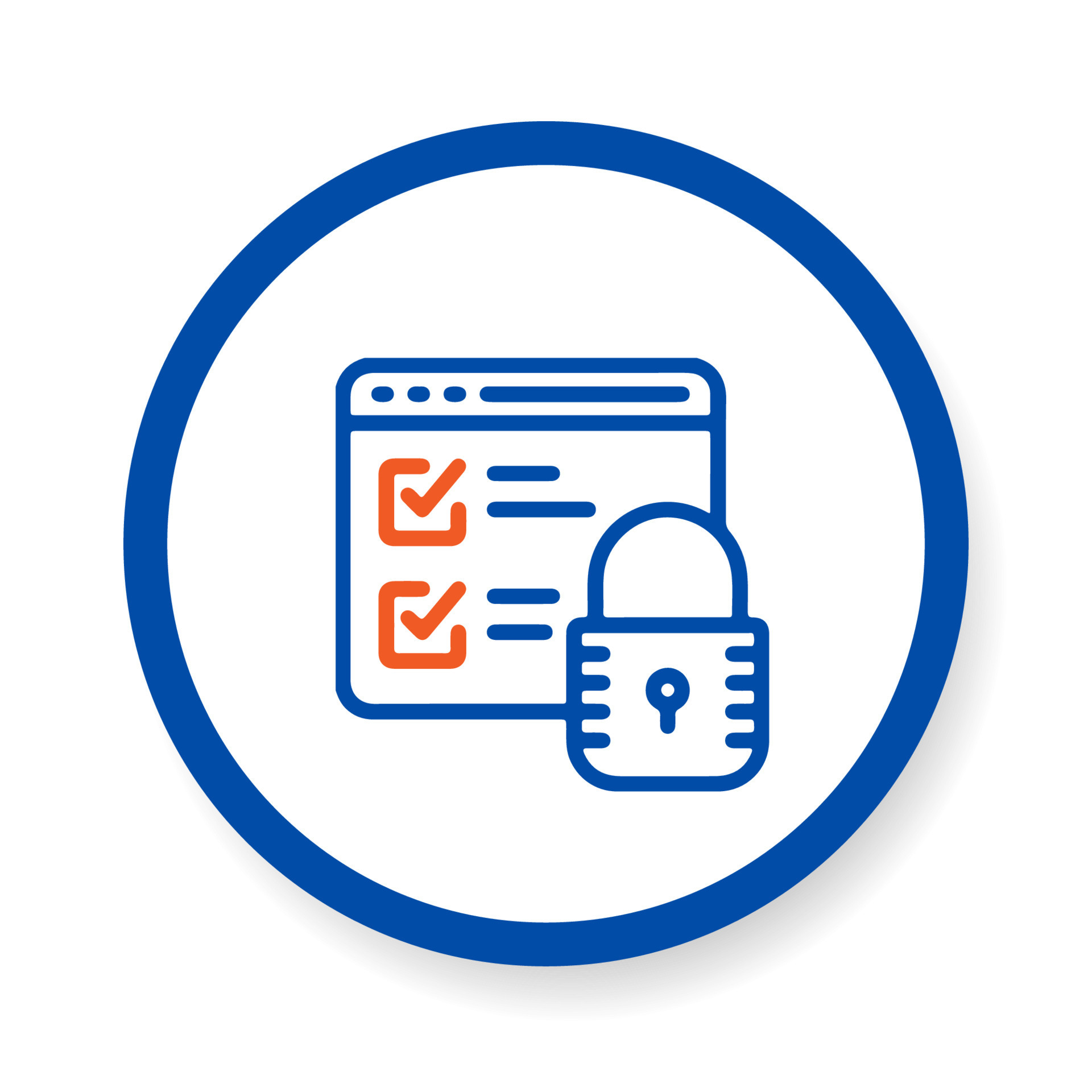 icon Insured or Secure software Vector Icon Design, Software and web ...