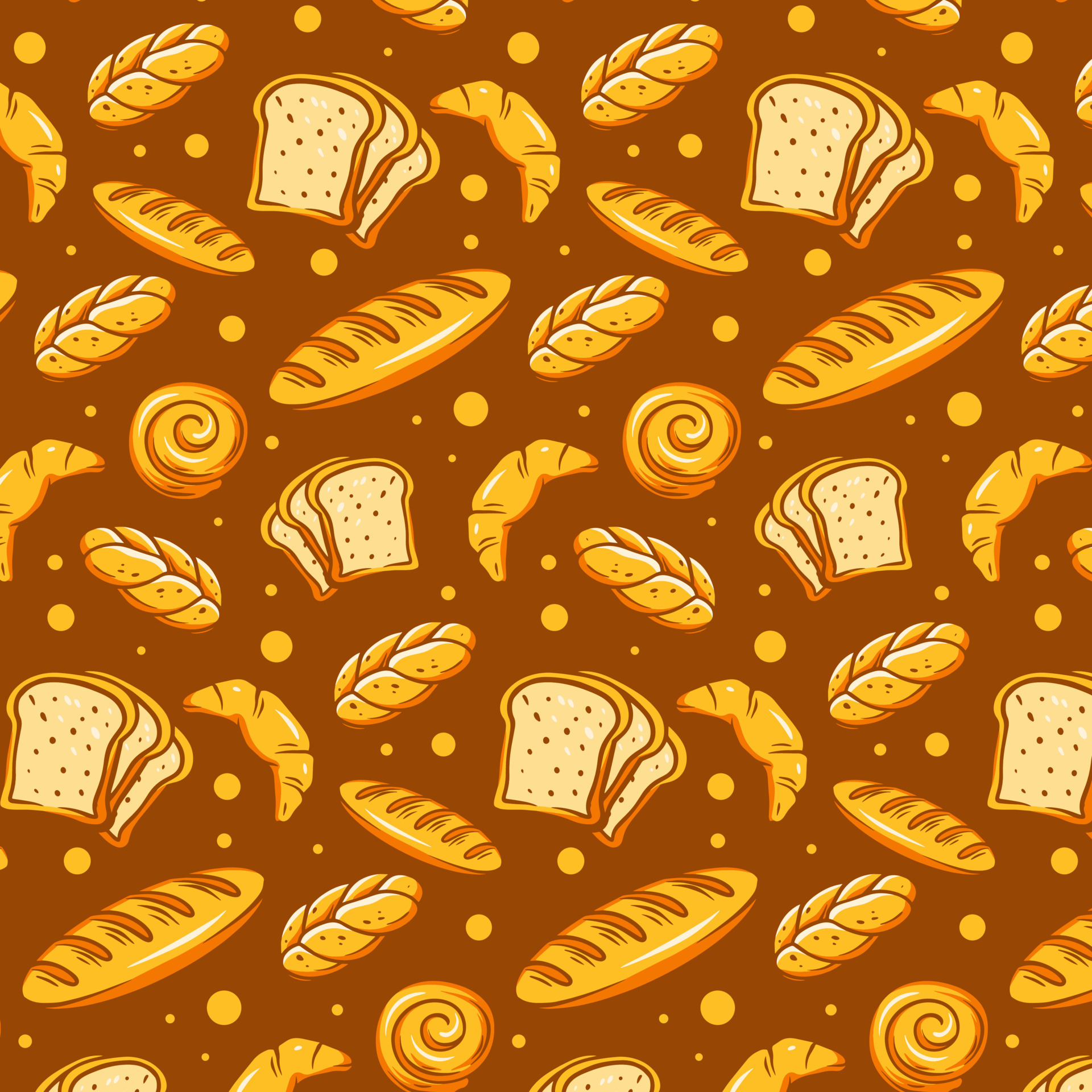 Bread Background Pattern 7201453 Vector Art at Vecteezy