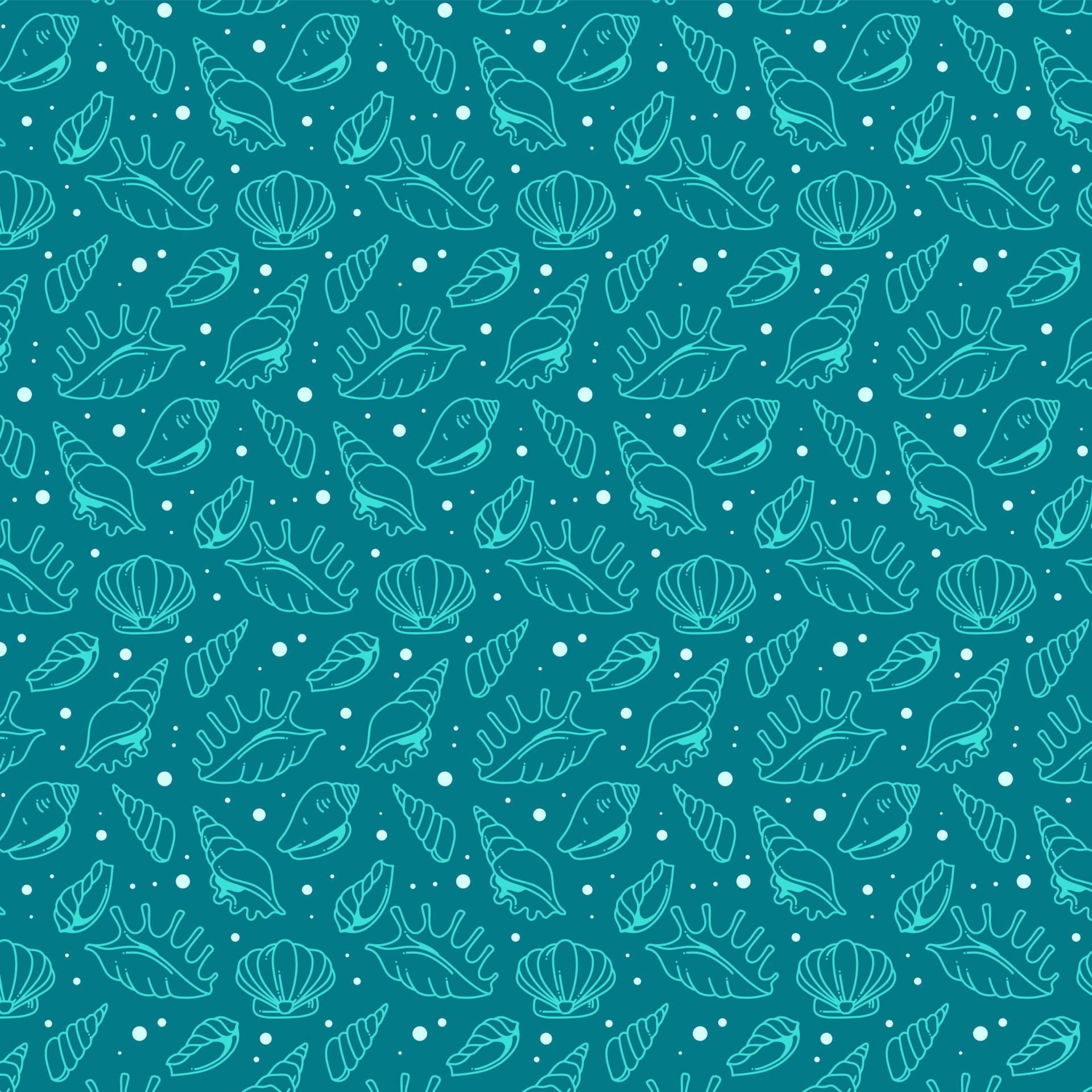 Sea Shells Pattern Background 7201491 Vector Art at Vecteezy
