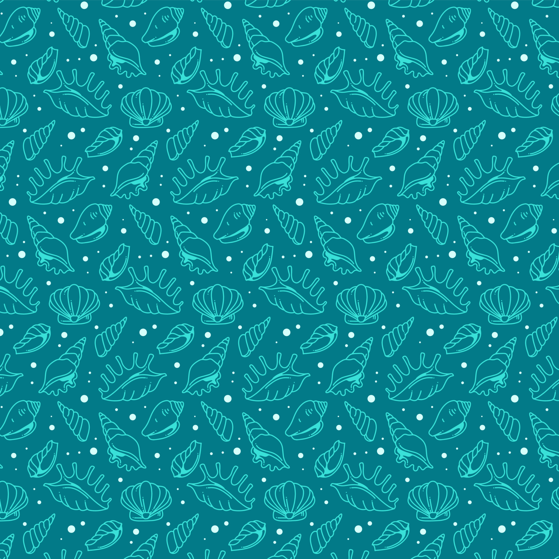 Sea Shells Pattern Background 7201491 Vector Art at Vecteezy