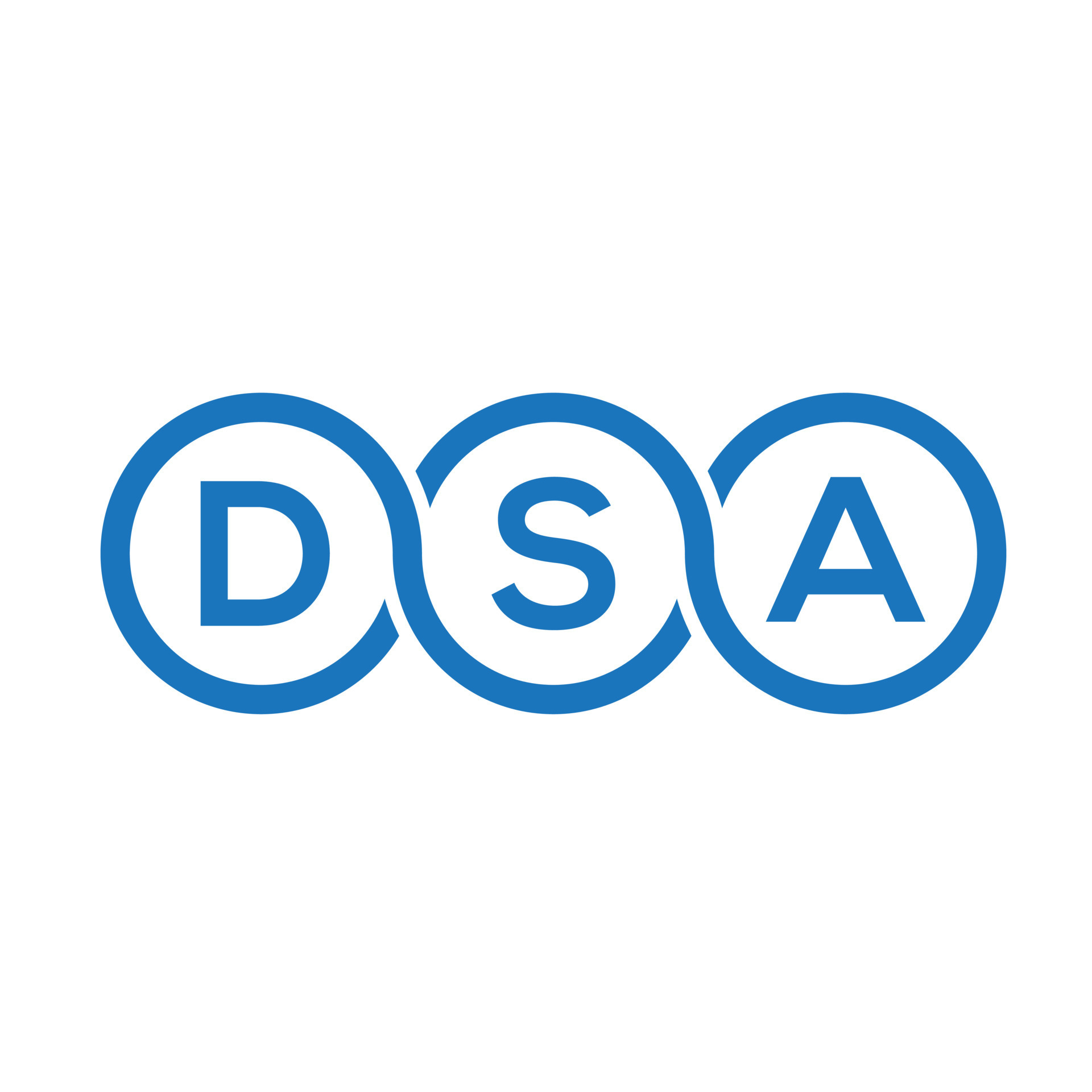 diseño de logotipo de letra dsa sobre fondo negro. concepto de logotipo ... diseño de logotipo de letra dsa sobre fondo negro. concepto de logotipo ...