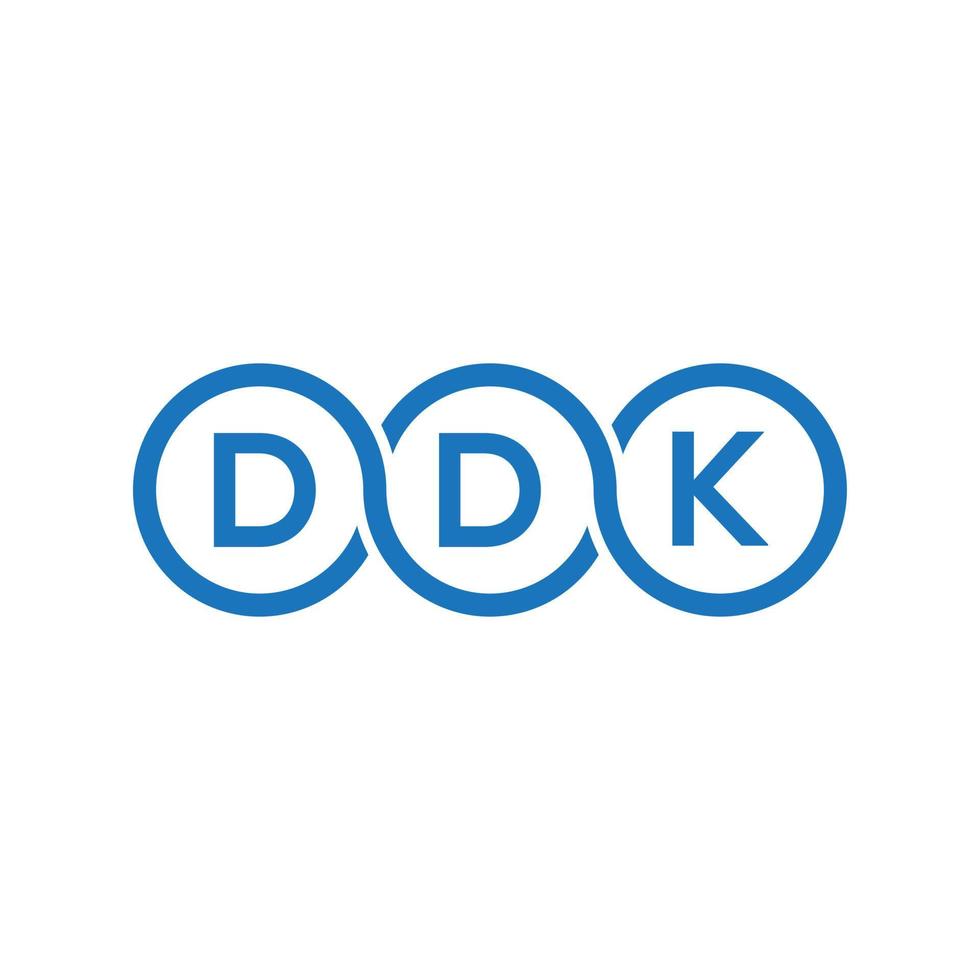 diseño del logotipo de la letra ddk sobre fondo negro.concepto del logotipo de la letra inicial ...