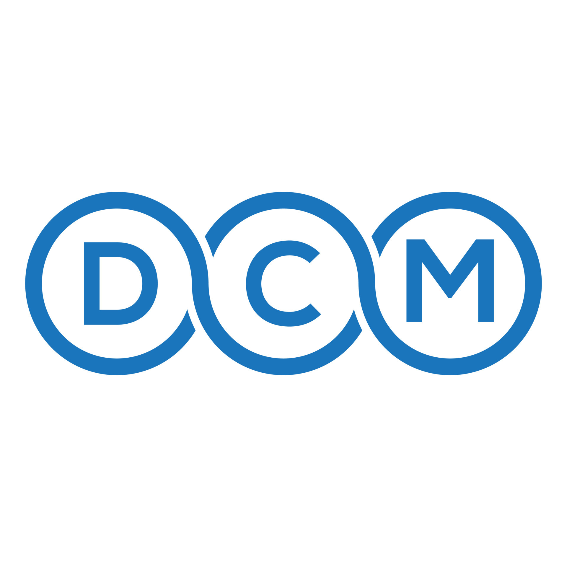 DCM letter logo design on black background.DCM creative initials letter logo concept.DCM vector ...