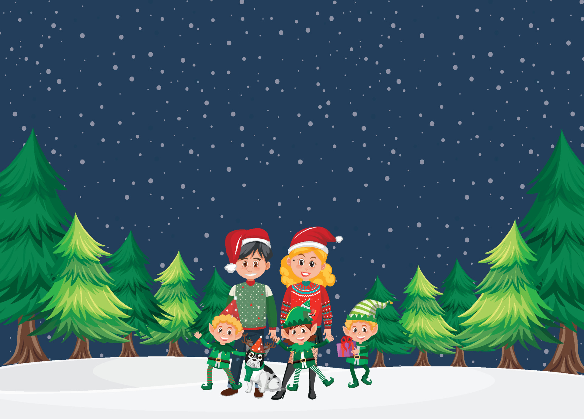 Family On Christmas Day In Snow 7207015 Vector Art At Vecteezy family-on-christmas-day-in-snow-7207015-vector-art-at-vecteezy