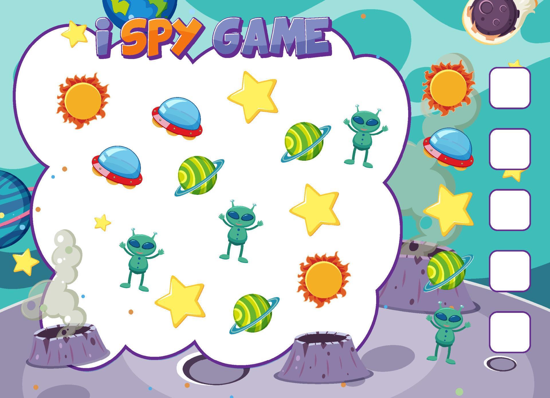 Math counting game template of space 7207428 Vector Art at Vecteezy