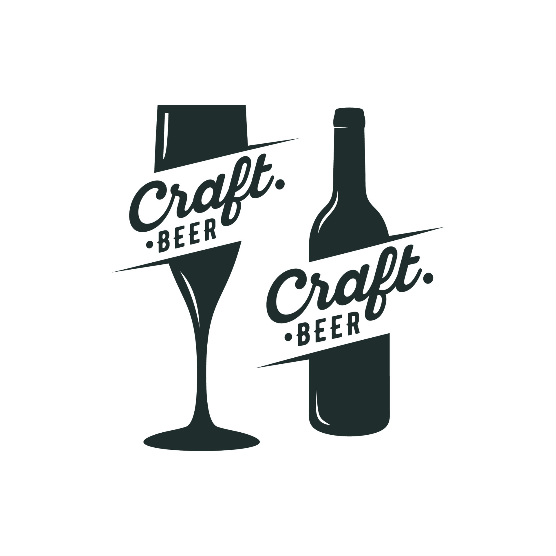 Craft Beer Pub Brewery Bar Logo Design With Bottle And Sunrburst craft-beer-pub-brewery-bar-logo-design-with-bottle-and-sunrburst