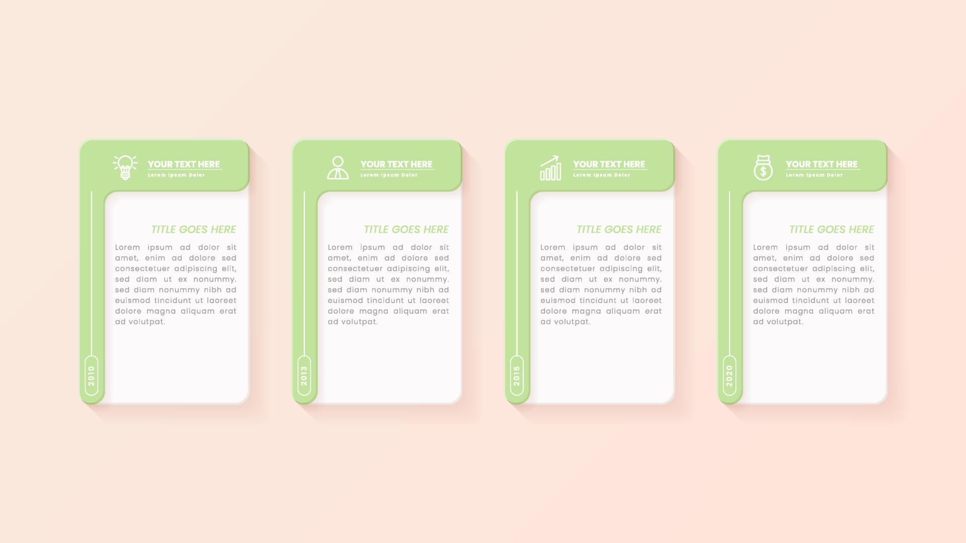 minimalist 3d infographic vector template with a steps for success ...