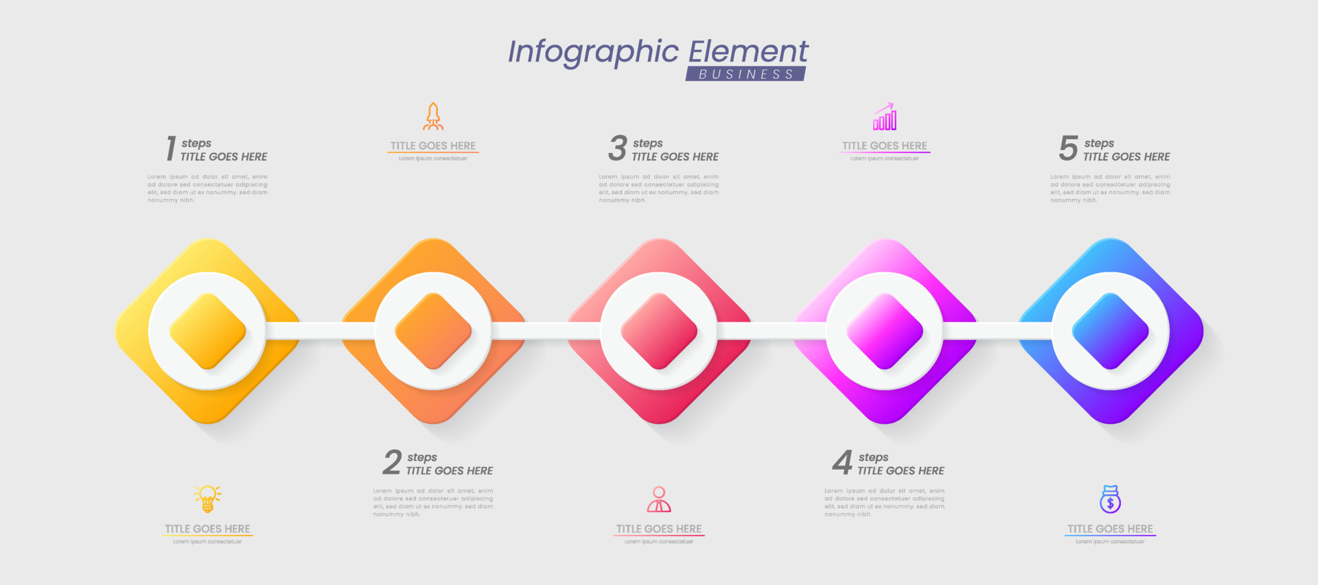 Vector Infographic design template with options or steps. Can be used ...