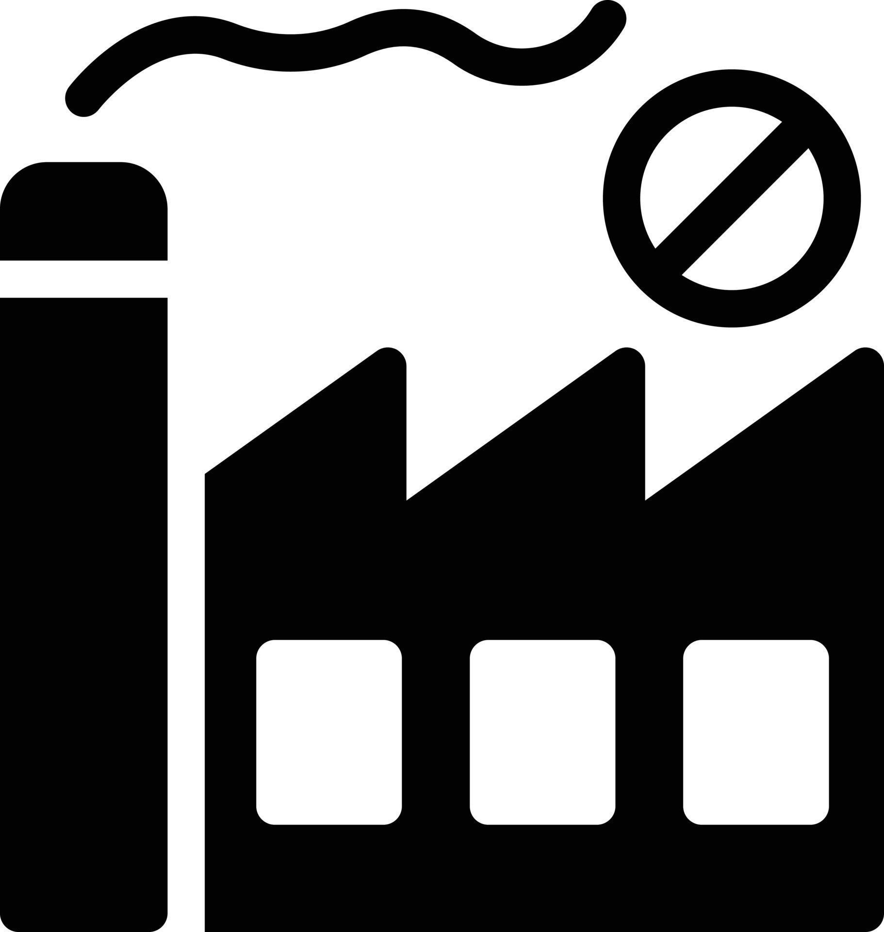 factory stop vector illustration on a background.Premium quality symbols.vector icons for ...