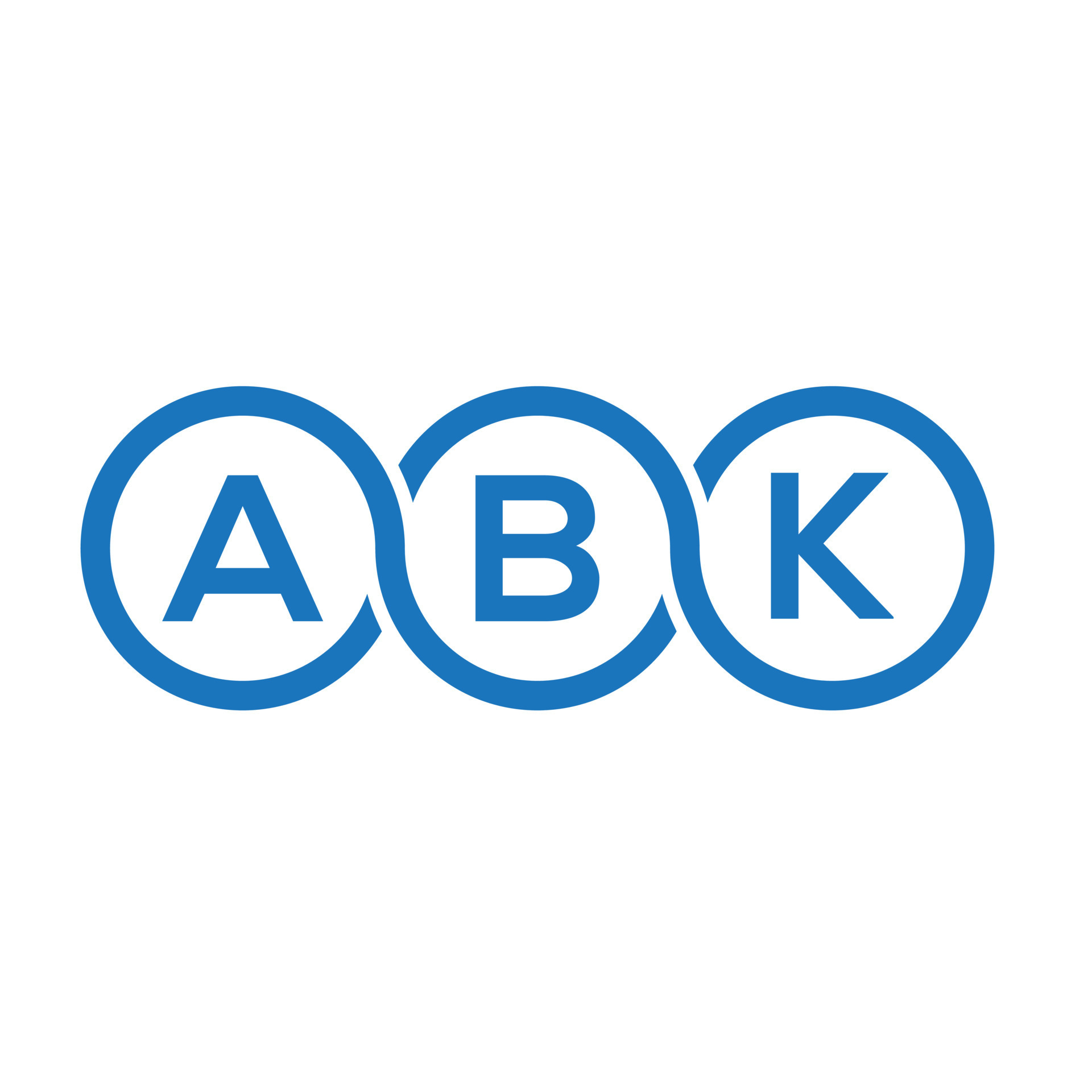 Abk Letter Logo Design On White Background Abk Creative Initials Letter Logo Concept Abk