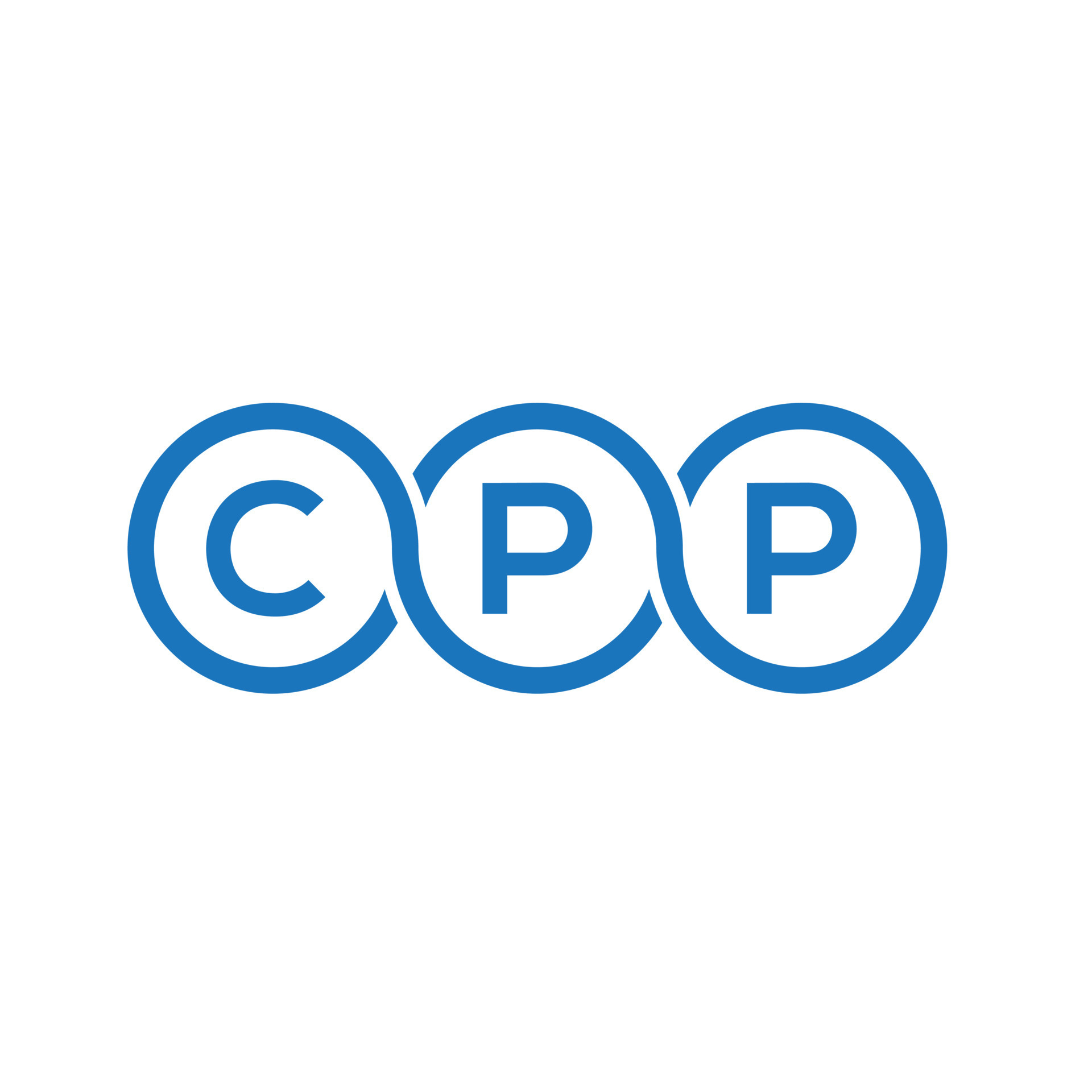 CPP letter logo design on white background. CPP creative initials letter logo concept. CPP ...