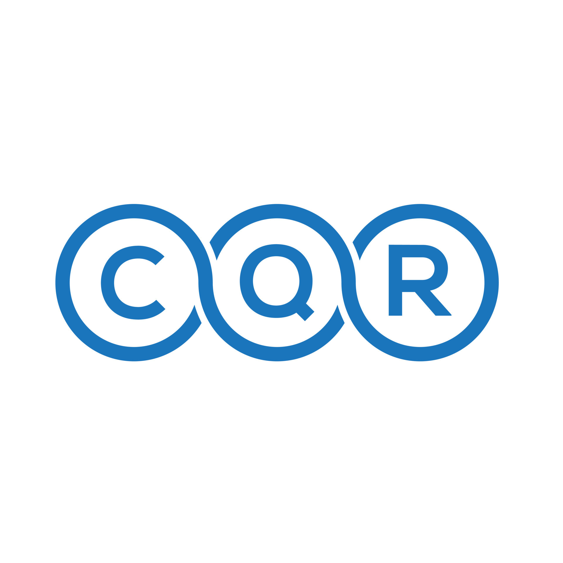 CQR letter logo design on white background. CQR creative initials ...