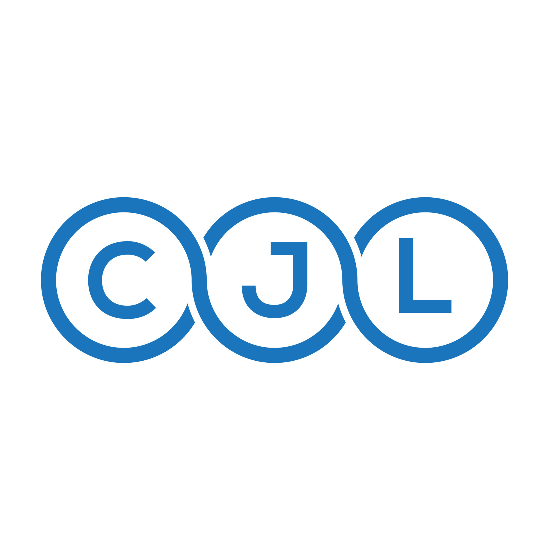 CJL letter logo design on white background. CJL creative initials letter logo concept. CJL ...