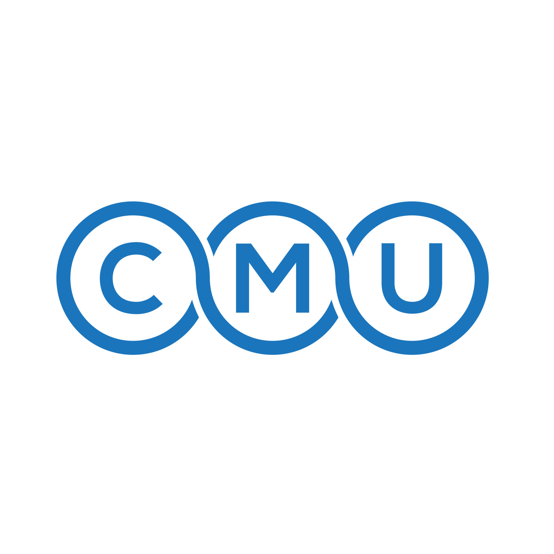 CMU letter logo design on white background. CMU creative initials ... CMU letter logo design on white background. CMU creative initials ...