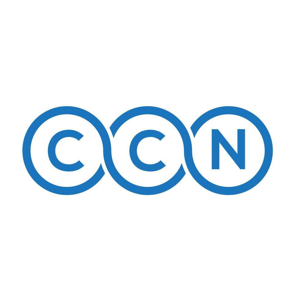 CCN letter logo design on white background. CCN creative initials ...