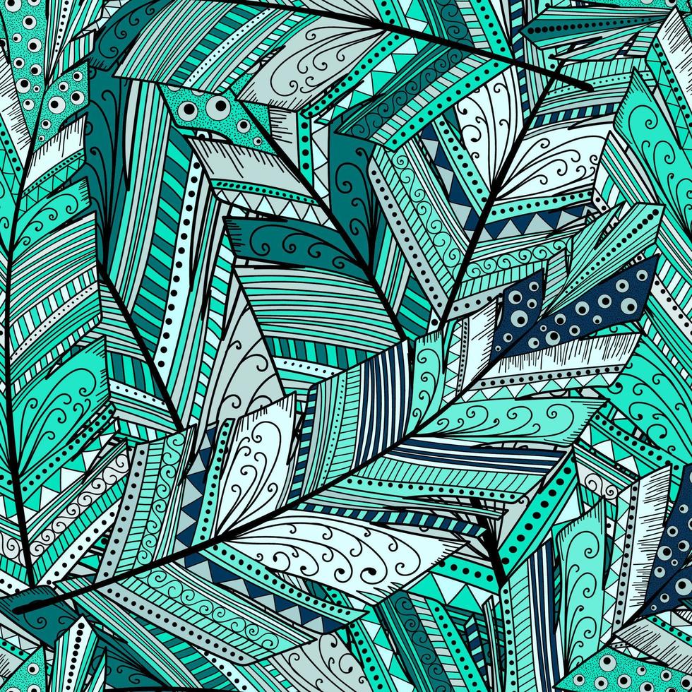 Seamless pattern with abstract feather 7224157 Vector Art at Vecteezy