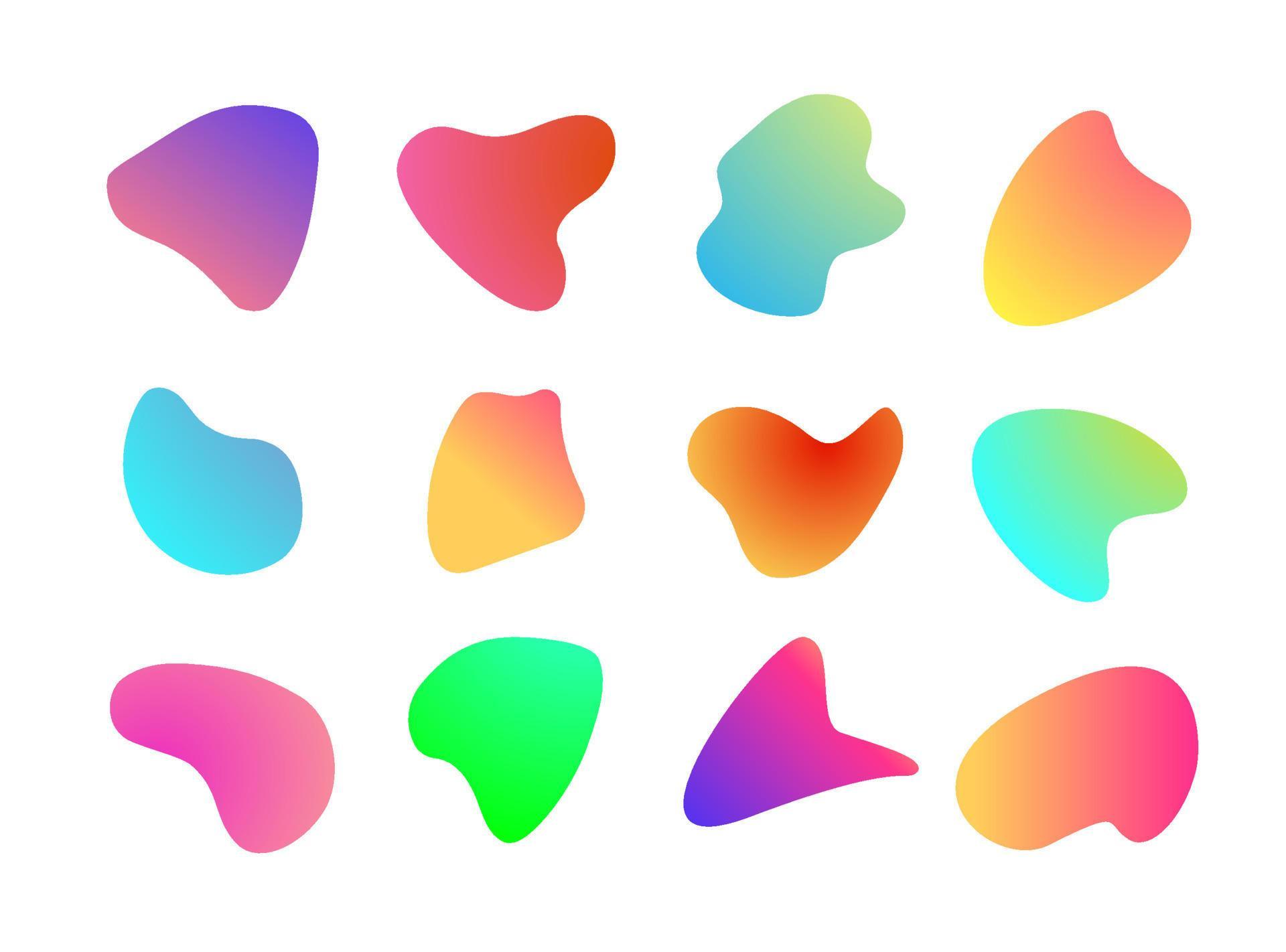 Abstract liquid shape modern gradient color style 7225303 Vector Art at ...