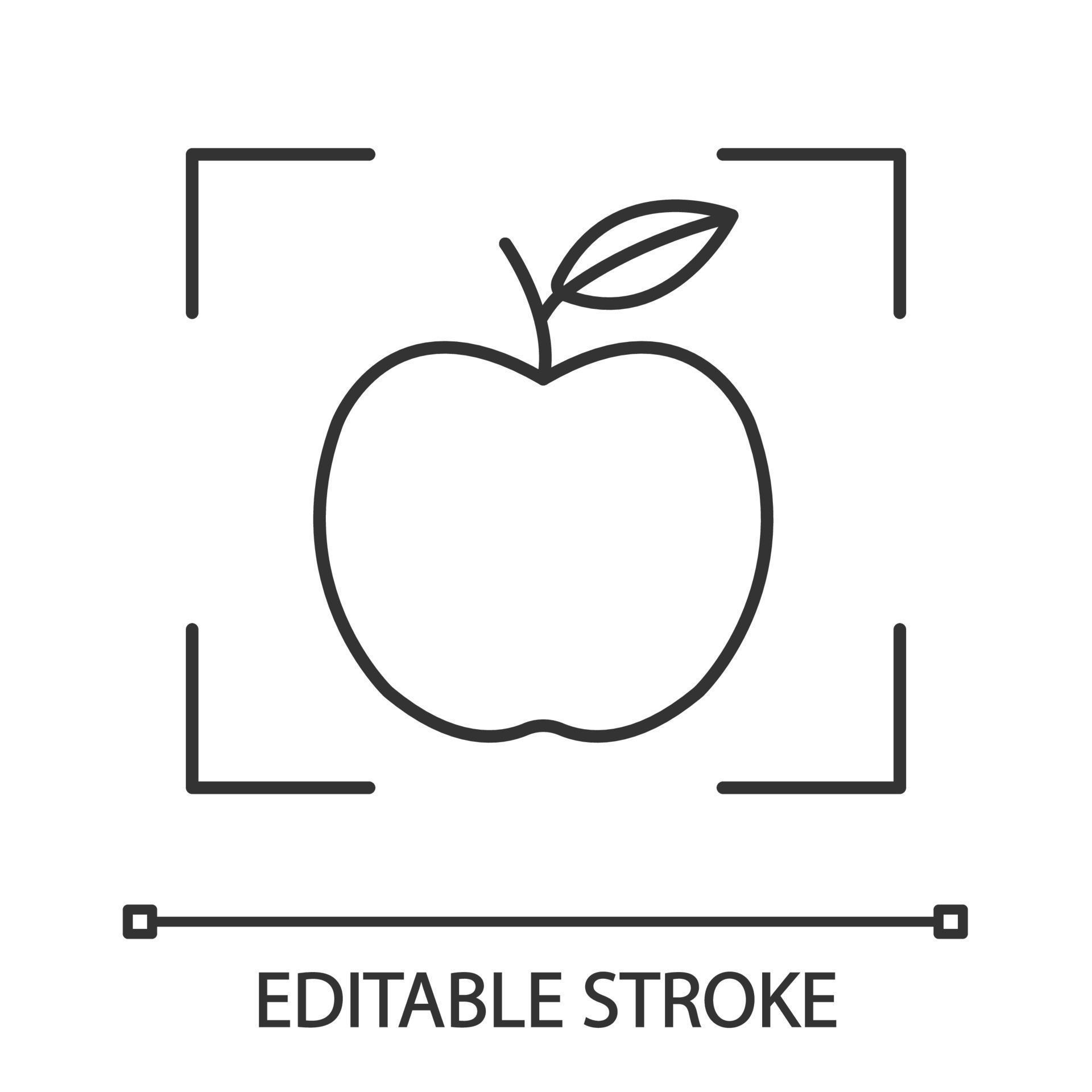 Object detection app linear icon. Thin line illustration. Deep learning ...