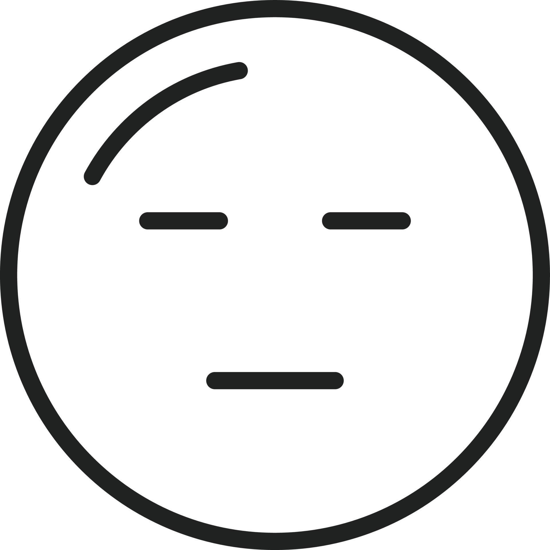 Expressionless Face Line Icon 7229864 Vector Art at Vecteezy
