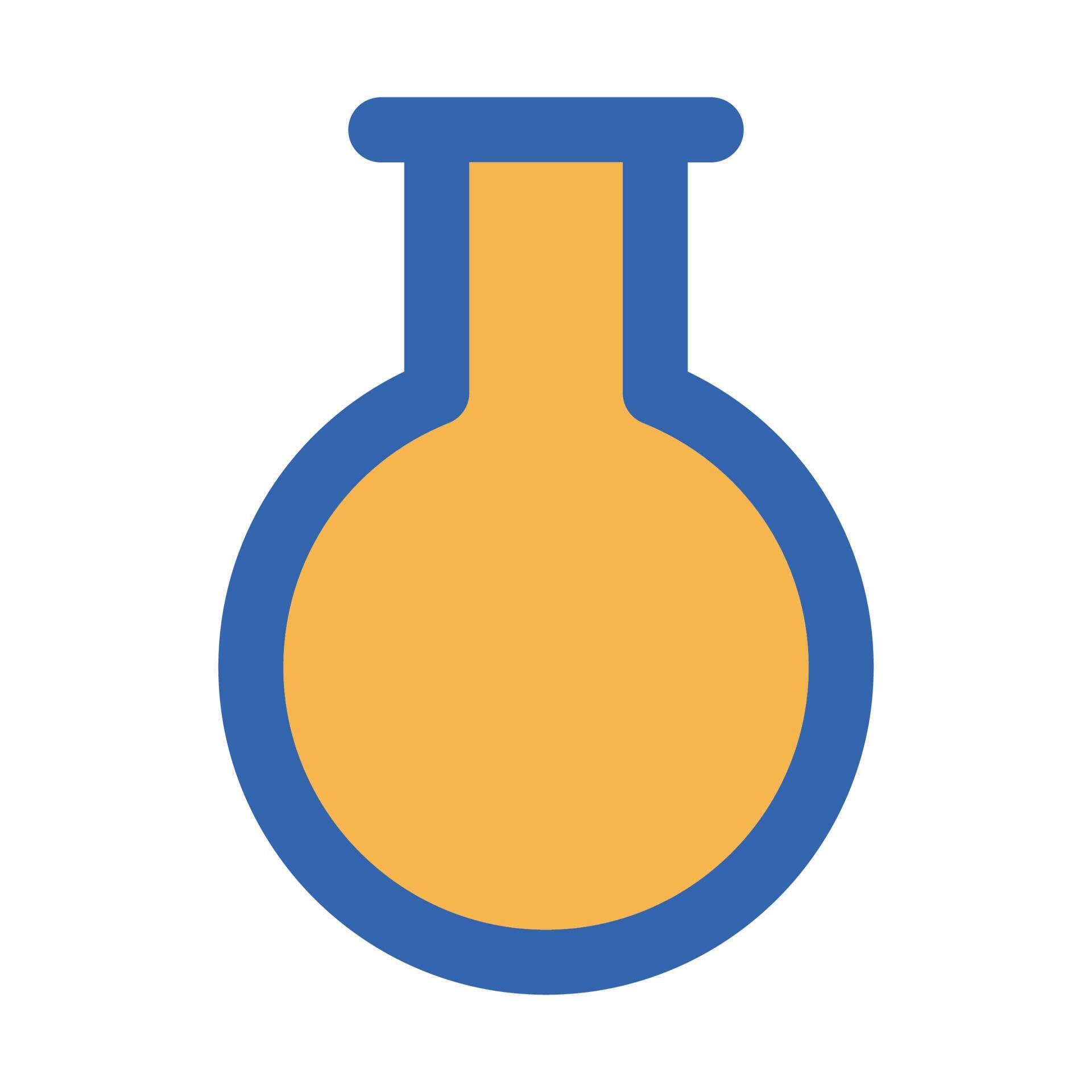Flask beaker Vector icon which is suitable for commercial work and ...
