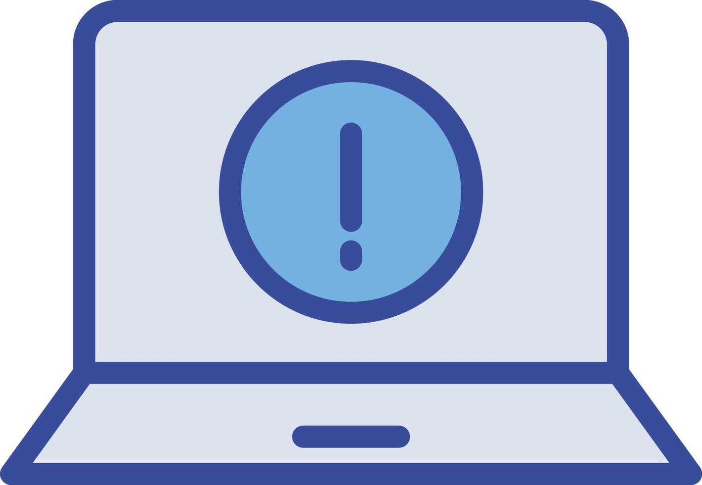 Laptop error Isolated Vector icon which can easily modify or edit ...