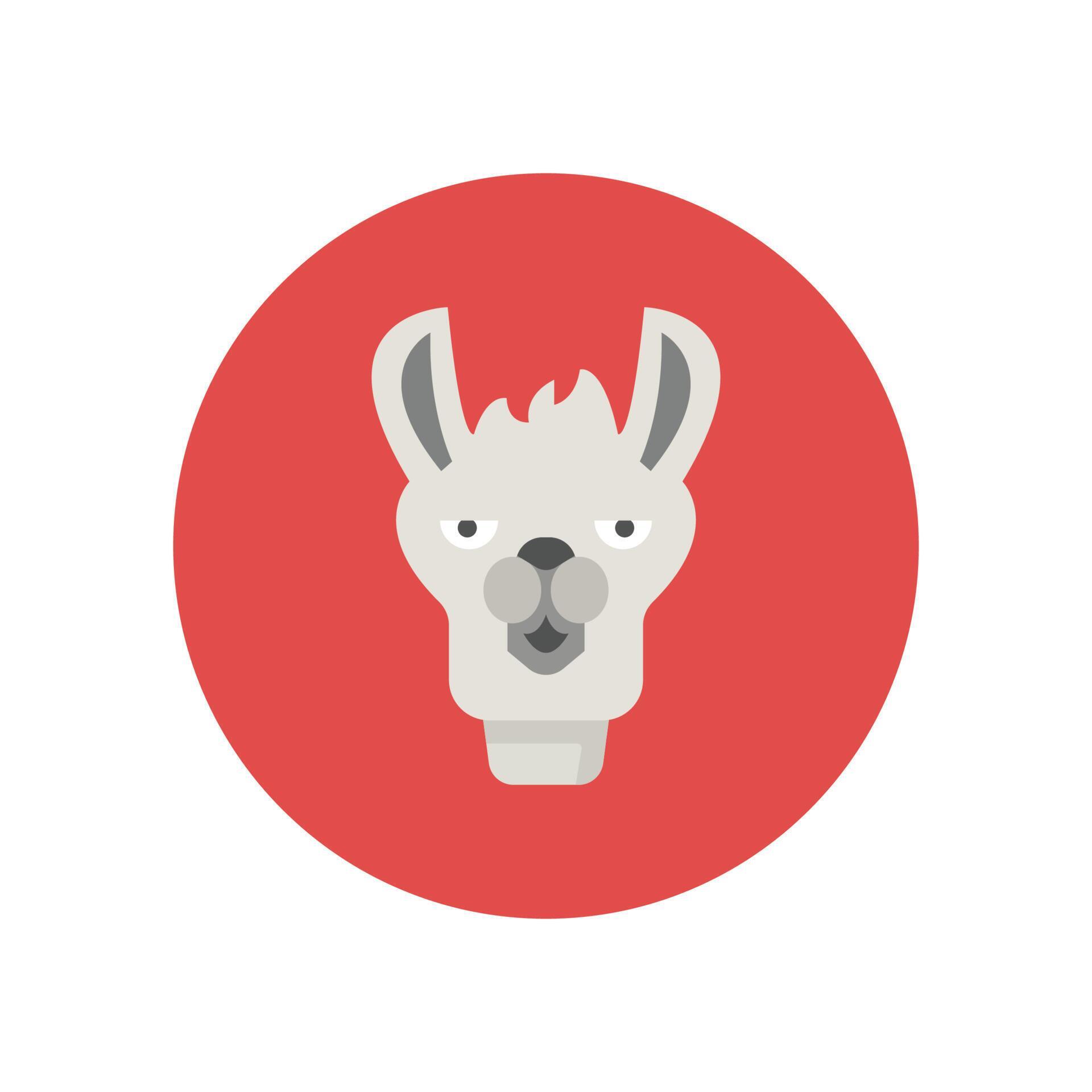 Llama animal Vector icon which is suitable for commercial work and ...