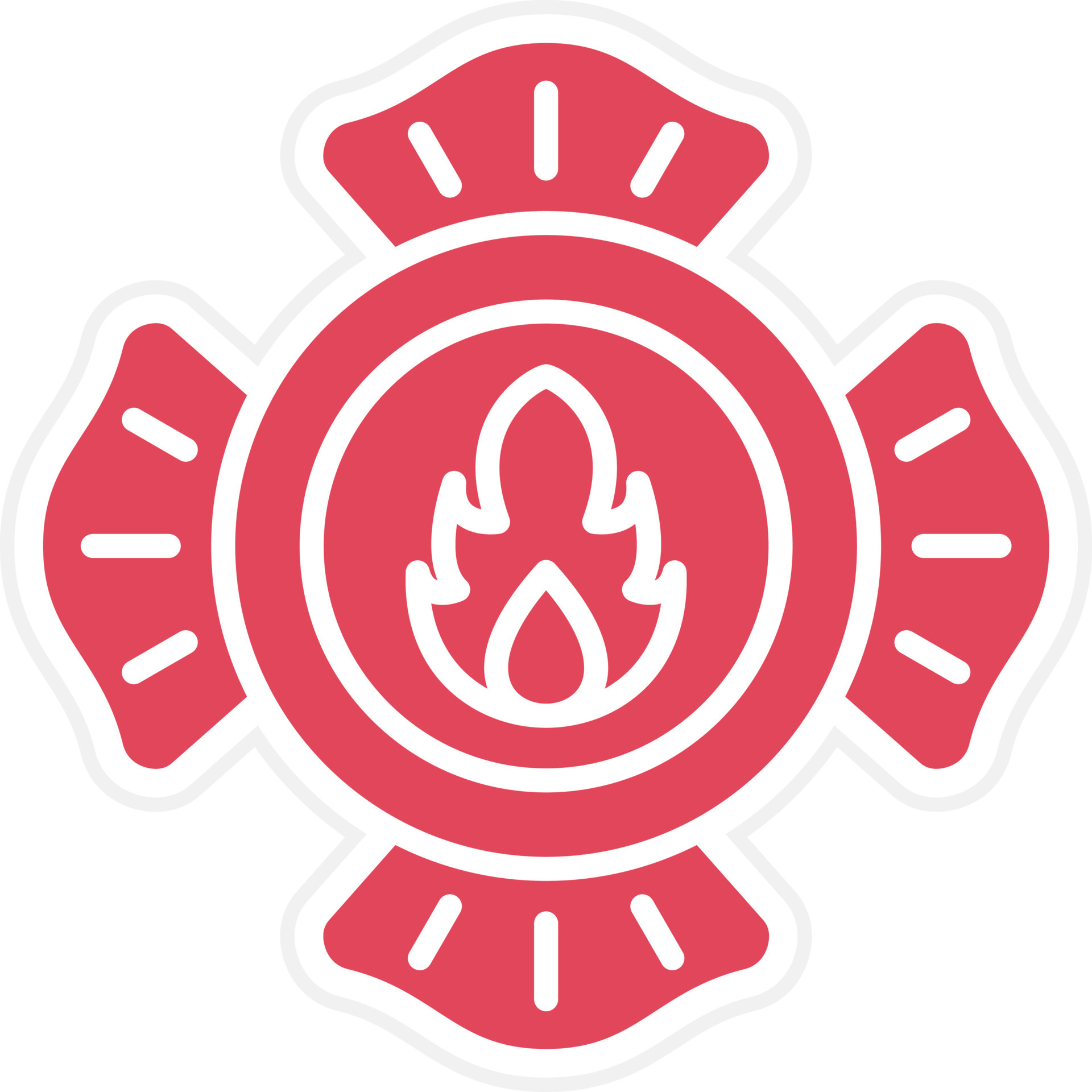 Firefighter Badge Icon Style 7239972 Vector Art at Vecteezy