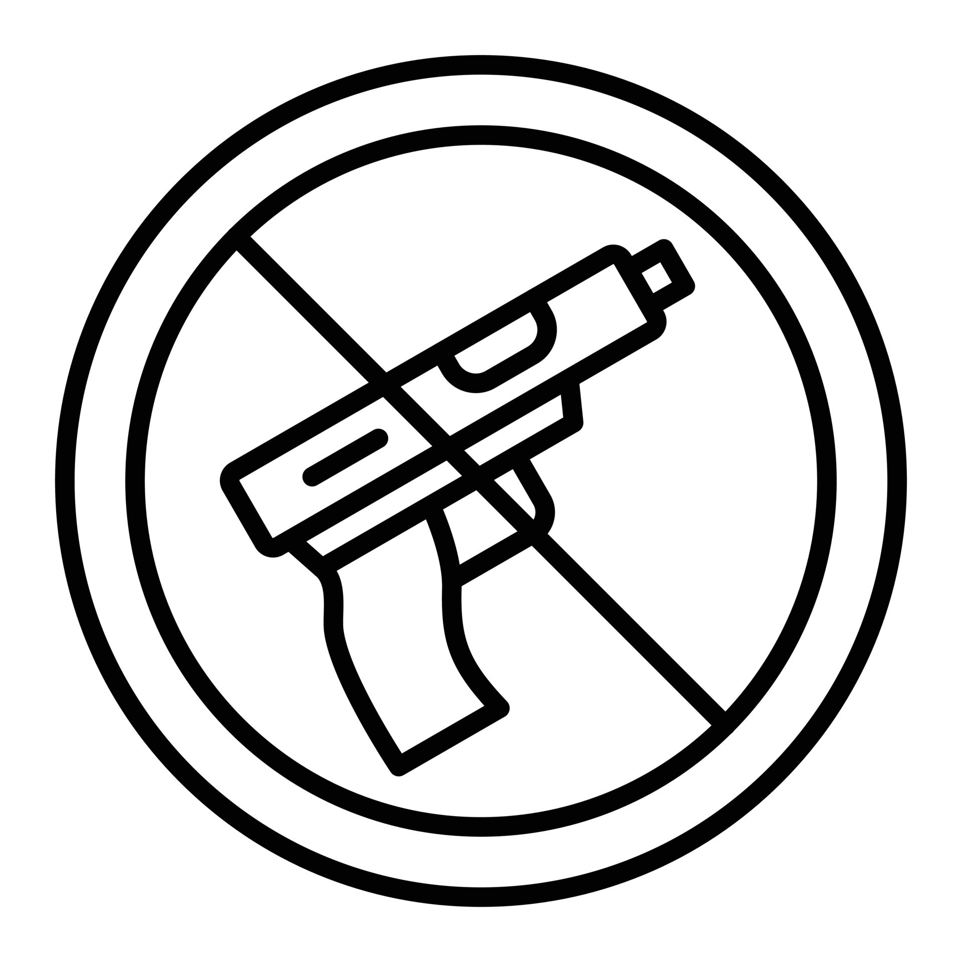 No Weapons Icon Style 7240702 Vector Art at Vecteezy