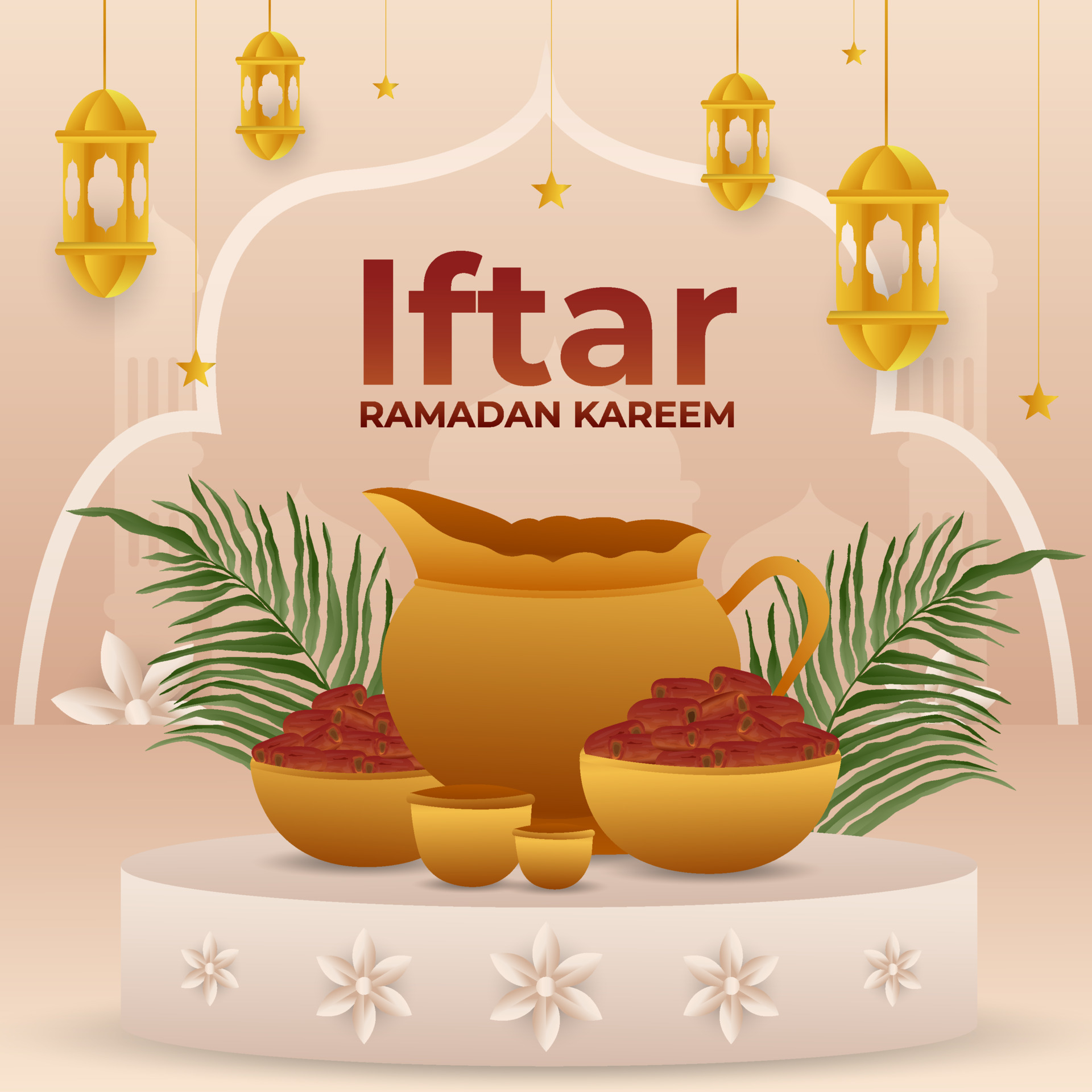 Background of Iftar Food 7241809 Vector Art at Vecteezy