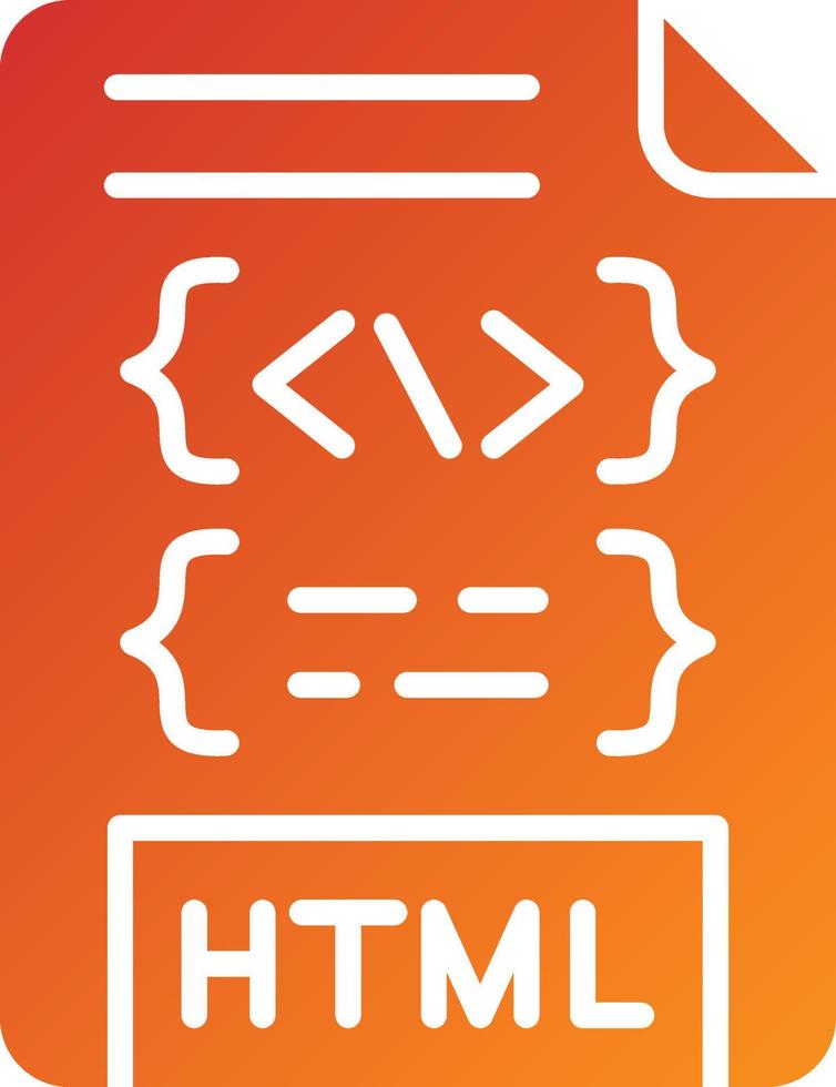 HTML File Icon Style 7242819 Vector Art at Vecteezy