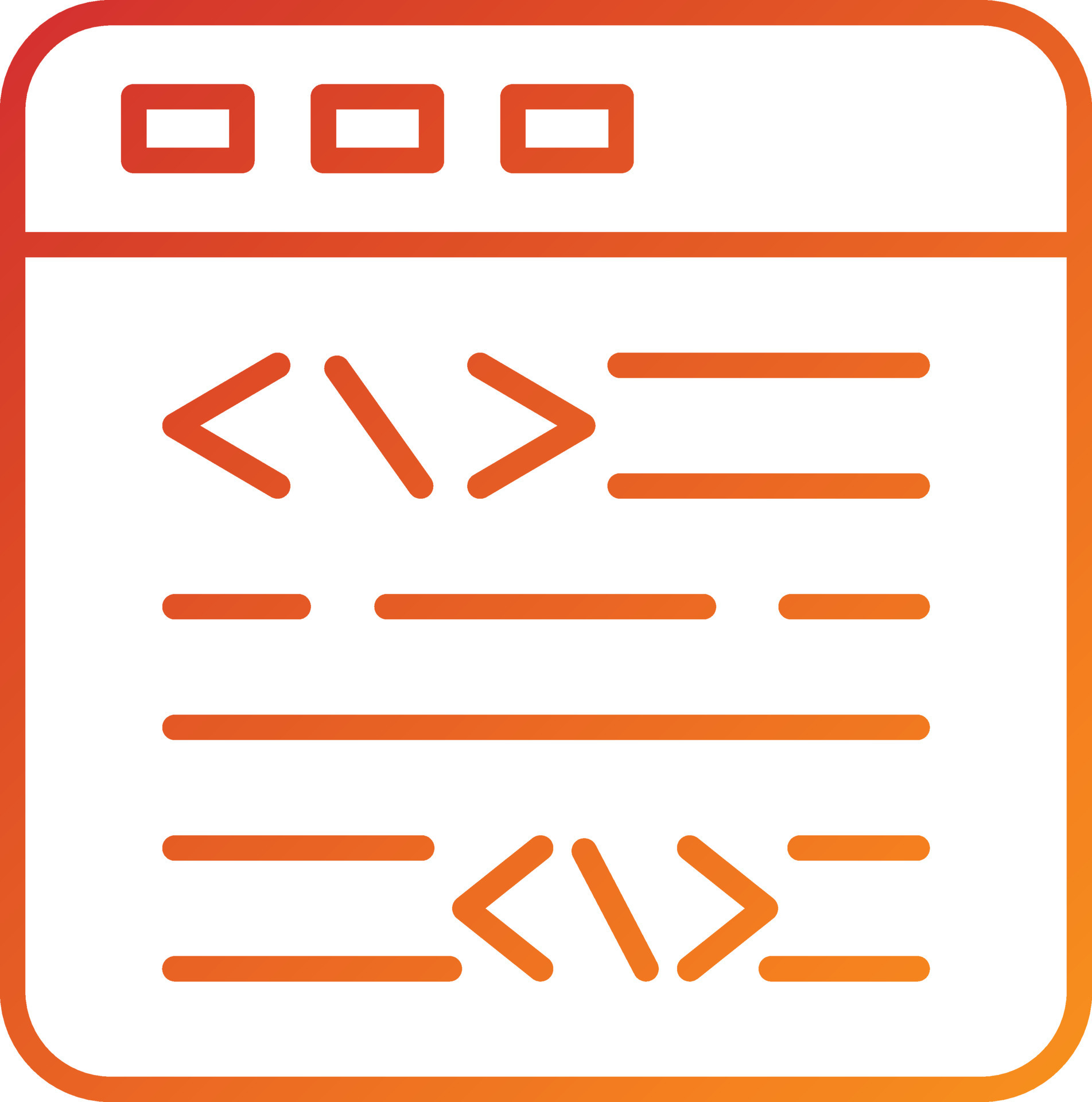 Website Coding Icon Style 7242957 Vector Art at Vecteezy