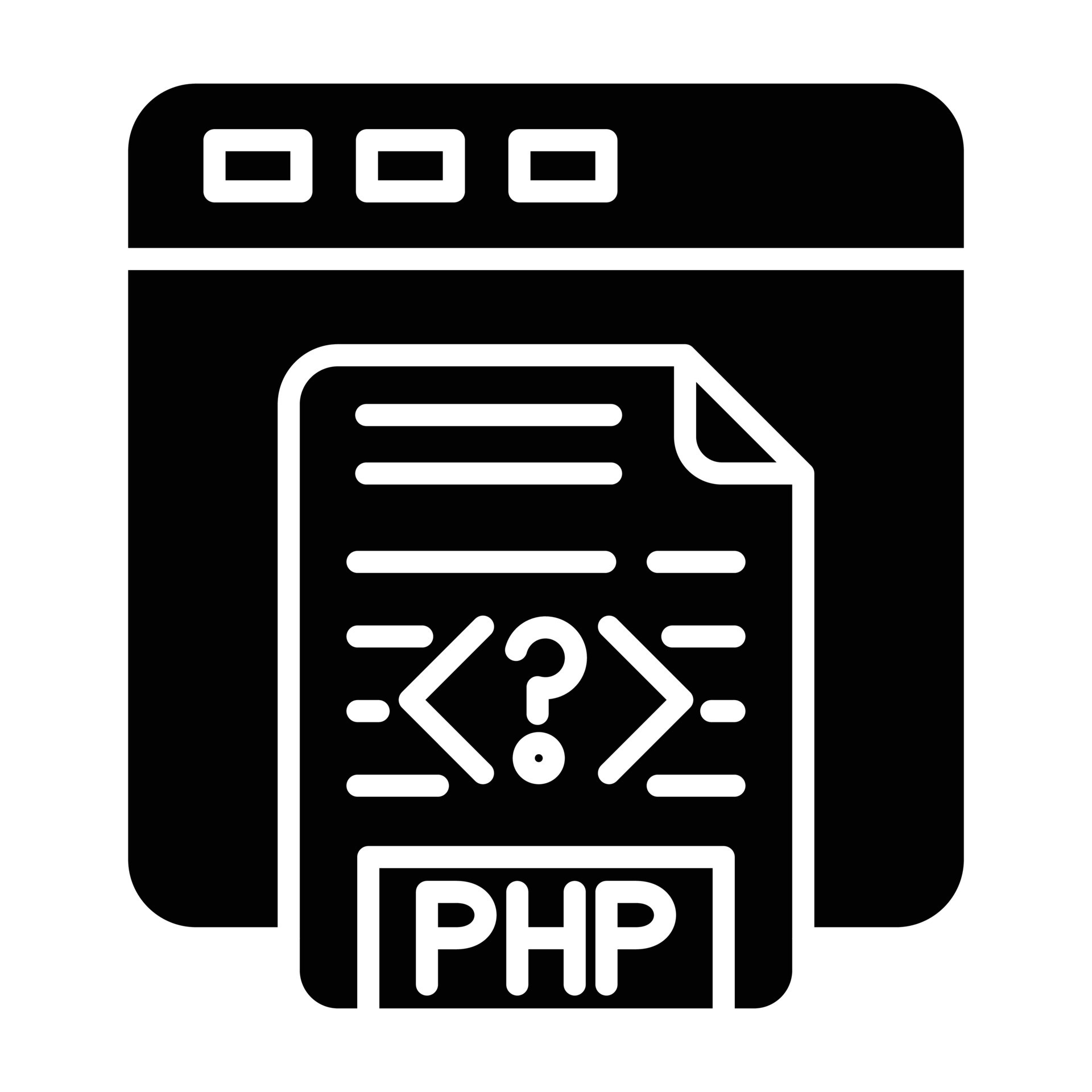PHP Coding Icon Style 7243747 Vector Art at Vecteezy