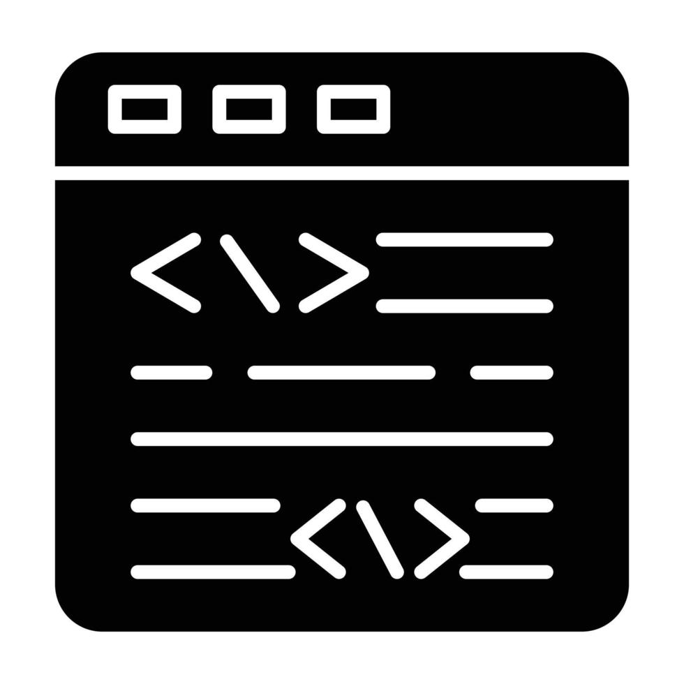 Website Coding Icon Style 7244091 Vector Art at Vecteezy