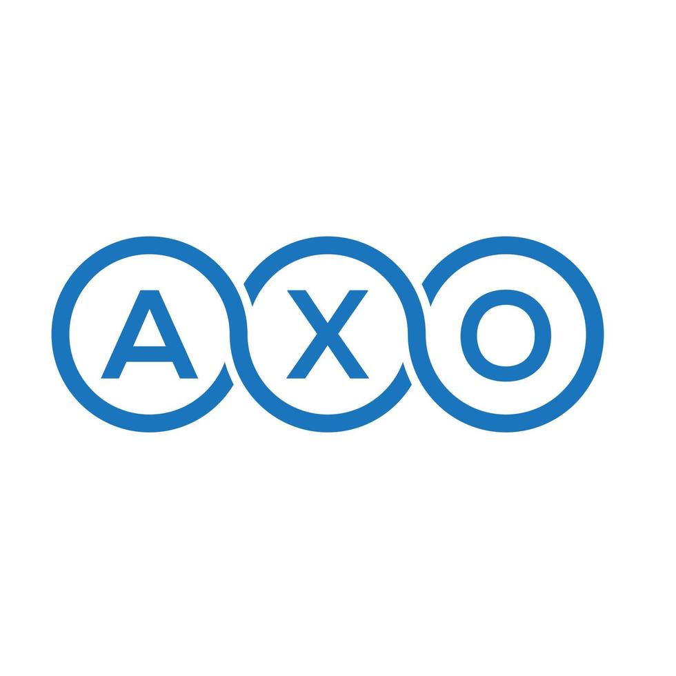 AXO letter logo design on white background. AXO creative initials letter logo concept. AXO ...