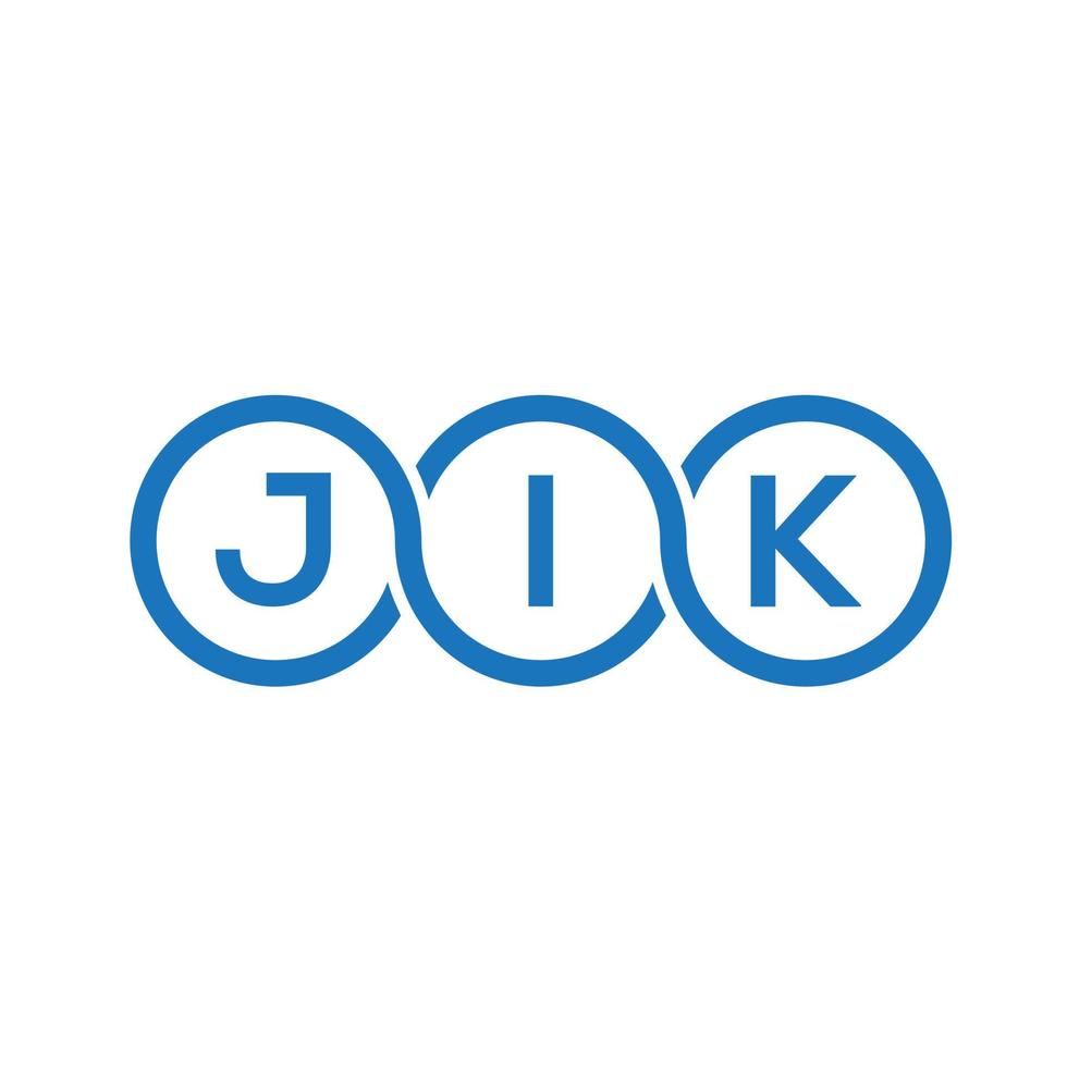 diseño de logotipo de letra jik sobre fondo blanco. concepto de logotipo de letra inicial ...