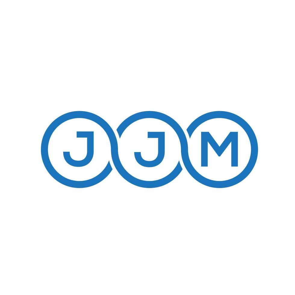 JJM letter logo design on white background. JJM creative initials letter logo concept. JJM ...
