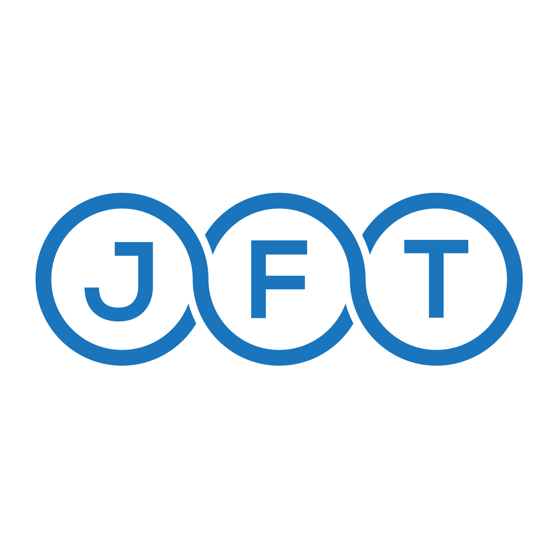 JFT letter logo design on white background. JFT creative initials letter logo concept. JFT ...