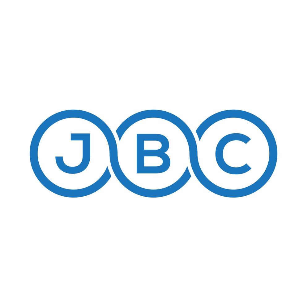 JBC letter logo design on white background. JBC creative initials letter logo concept. JBC ...