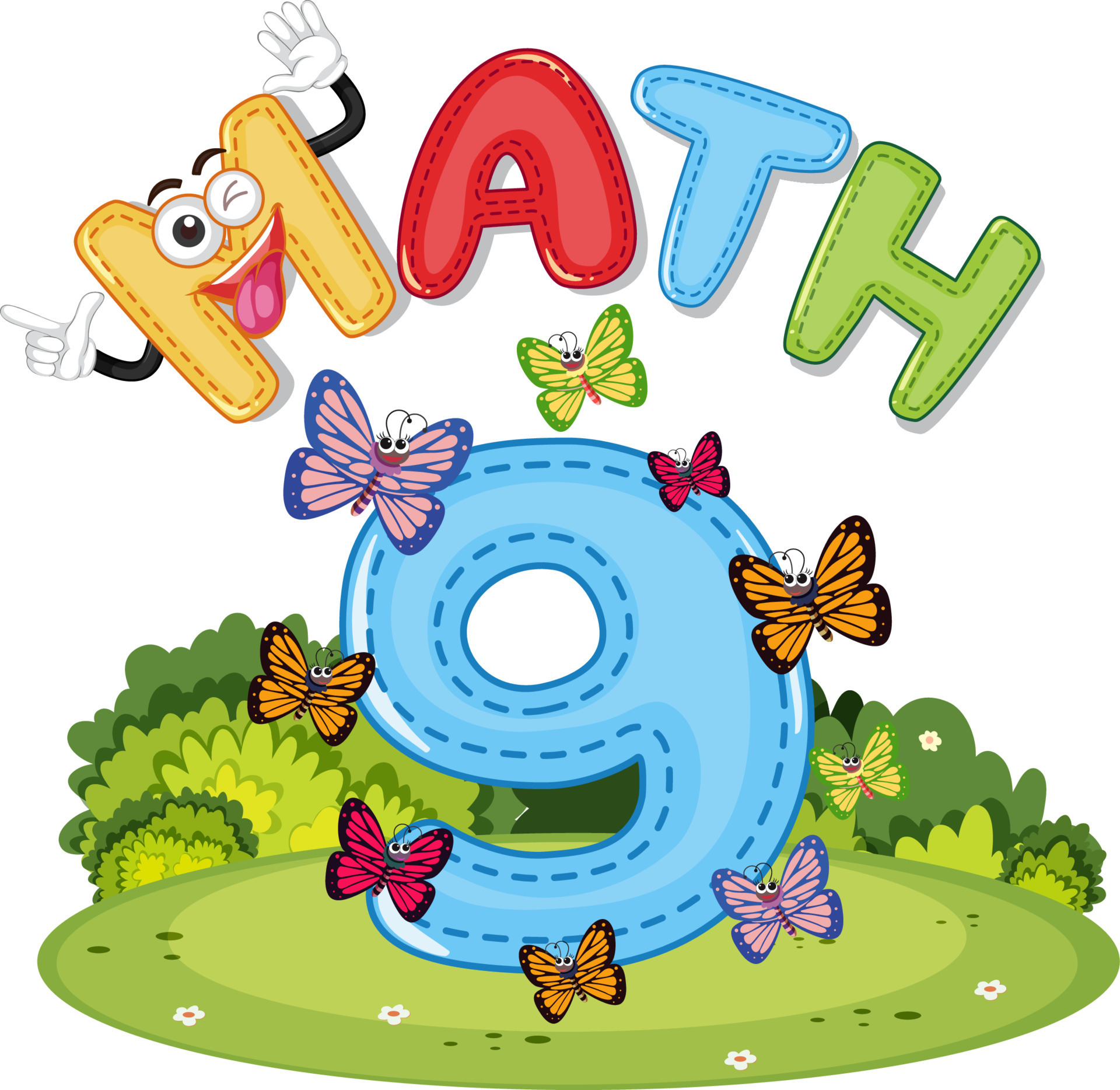 Math Numbers Cartoon