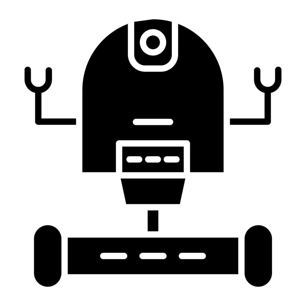 Space Robot Glyph Icon 7256442 Vector Art at Vecteezy