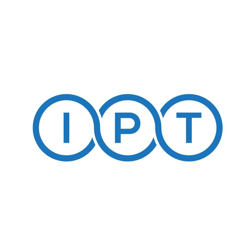 IPT letter logo design on white background. IPT creative initials letter logo concept. IPT ...